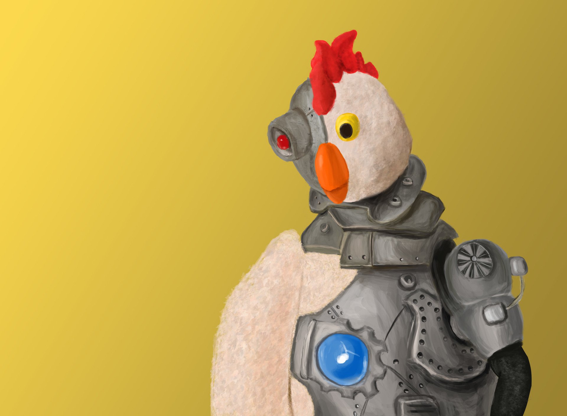 ArtStation - Studign a non convetional chiken