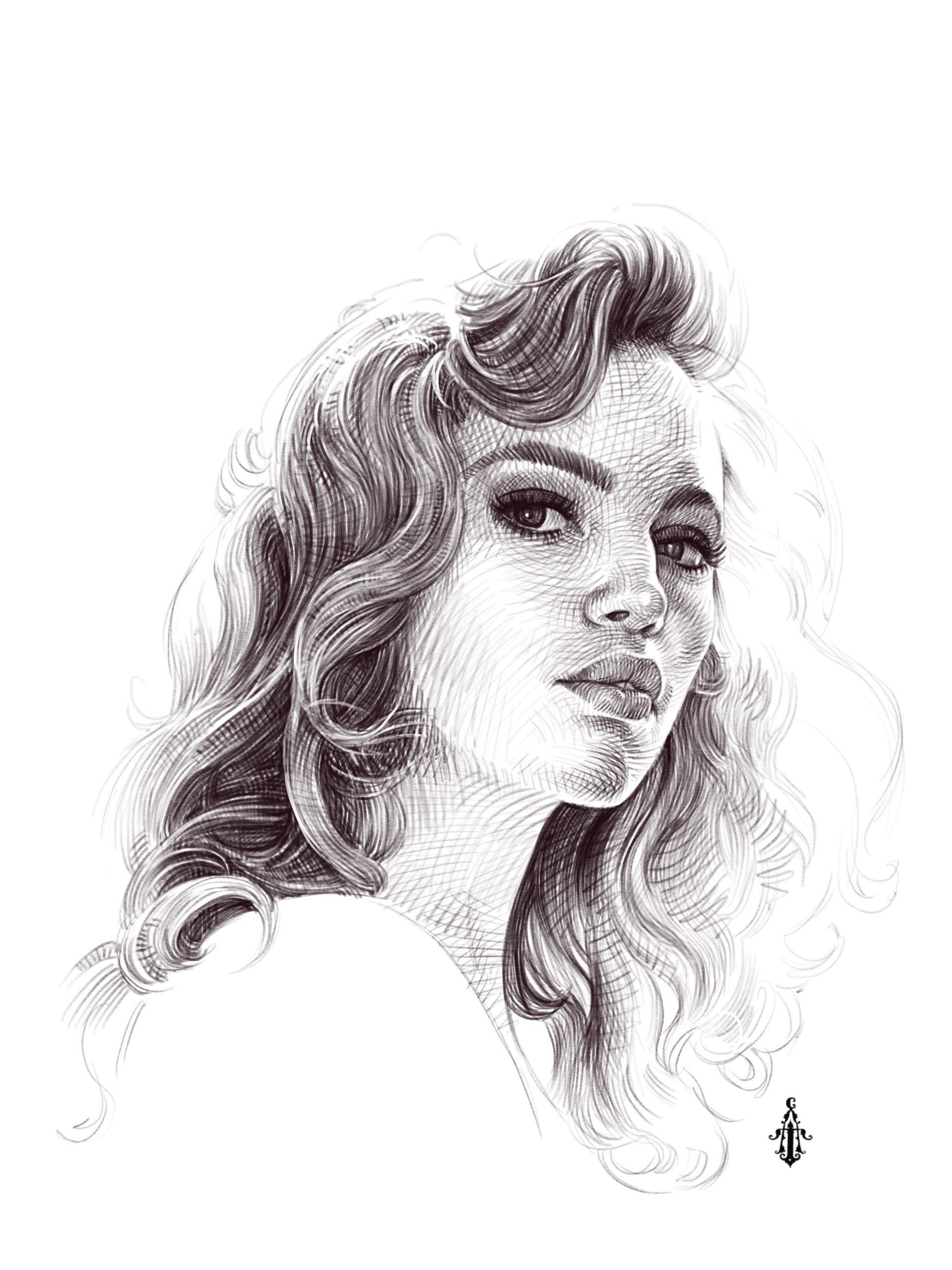 how to draw portrait on ipad