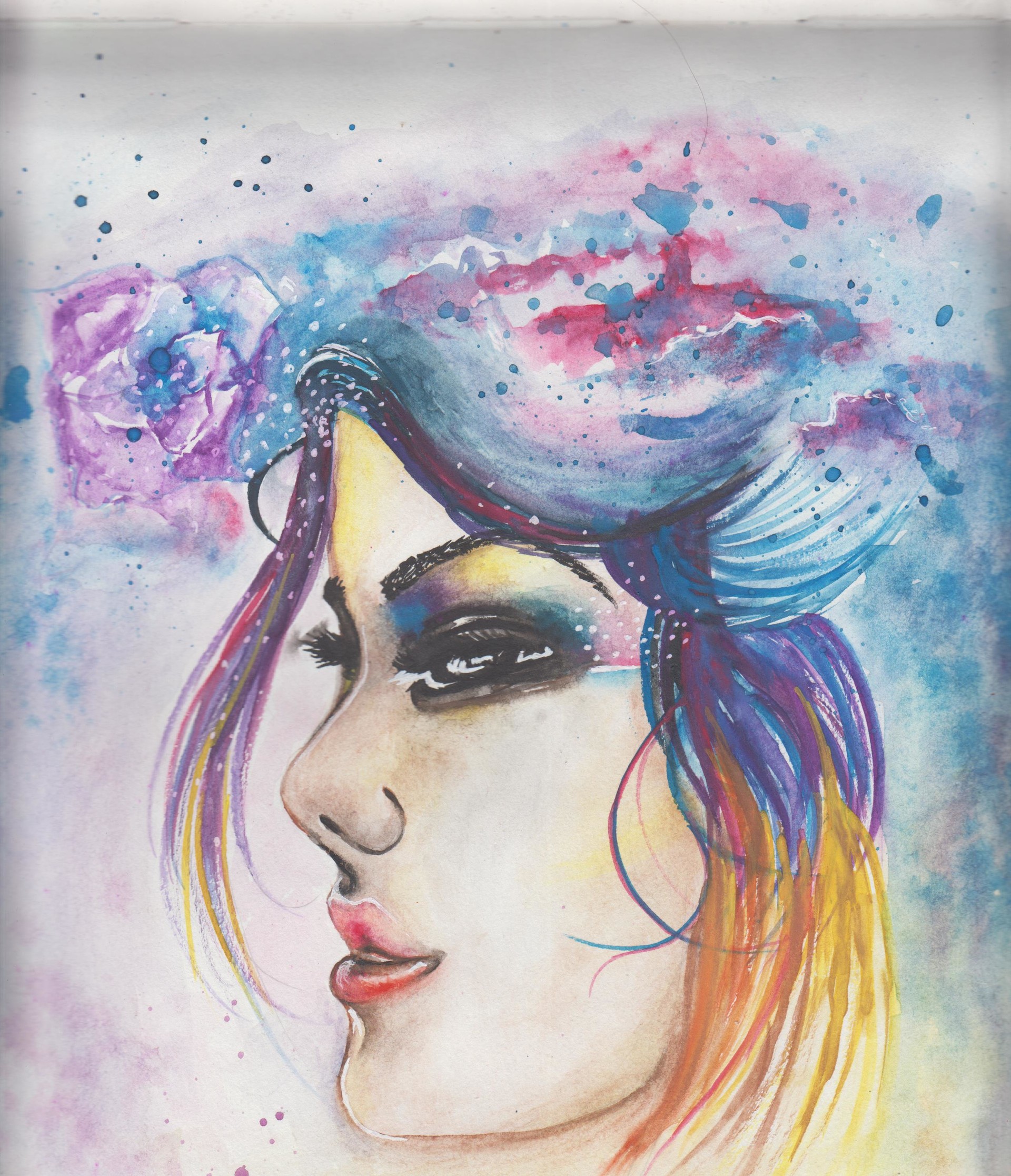 ArtStation - Water color girl