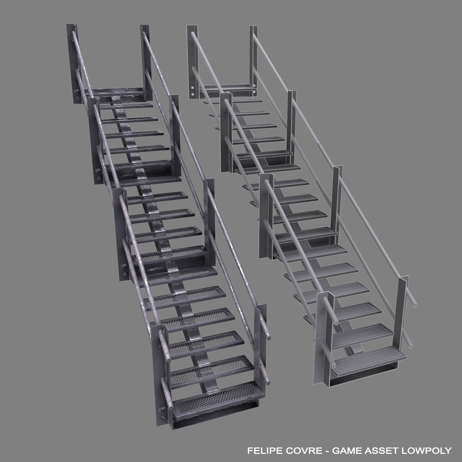 ArtStation - Stairs Low Poly