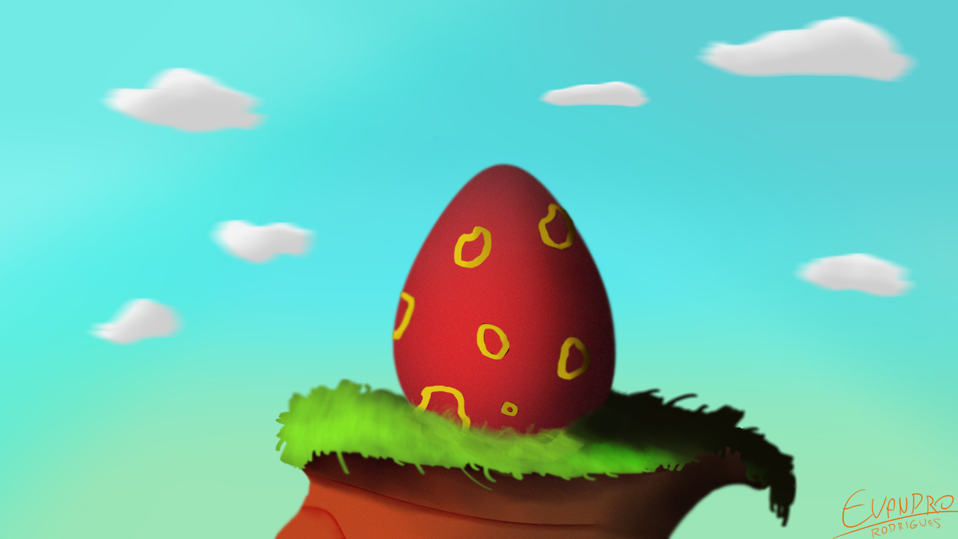 ArtStation - Red Dragon Egg