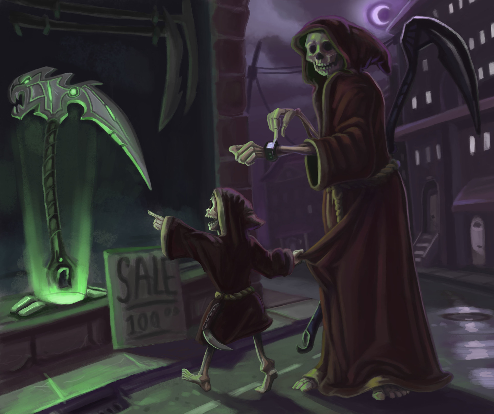 Reaper Kid by Lucas Zebroski : r/SympatheticMonsters