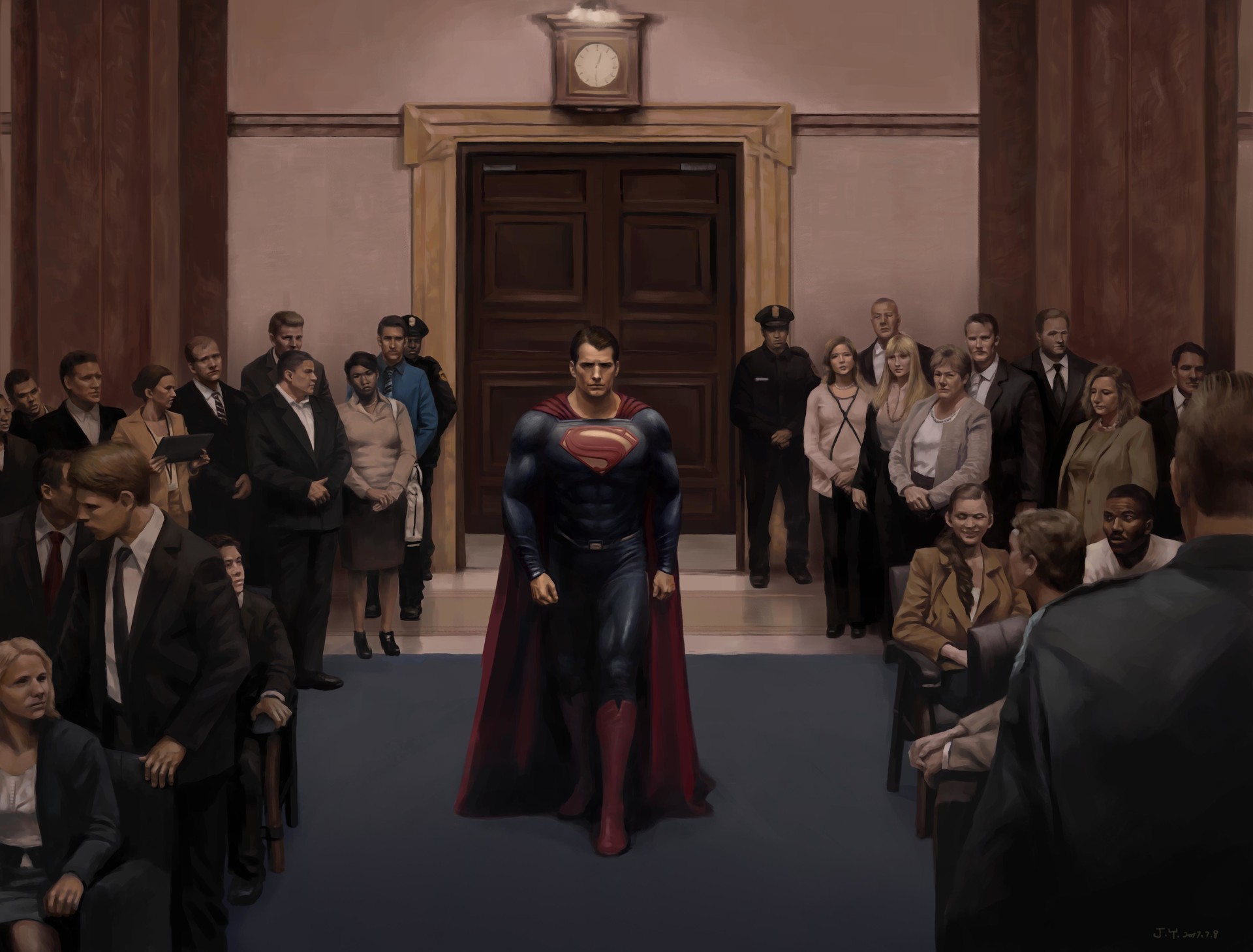 ArtStation - Superman be judged