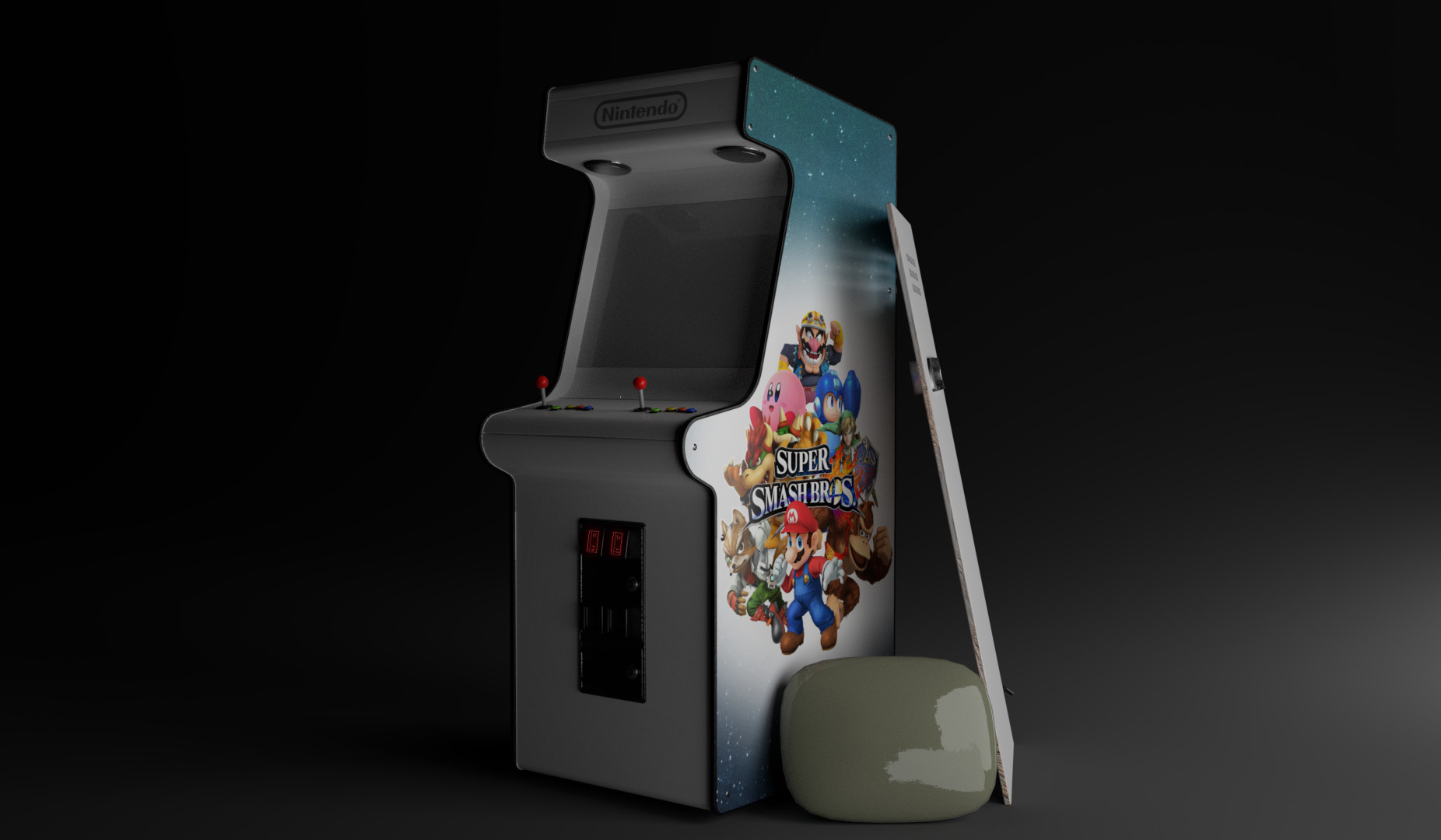 ArtStation - Retro inspired arcade cabinet