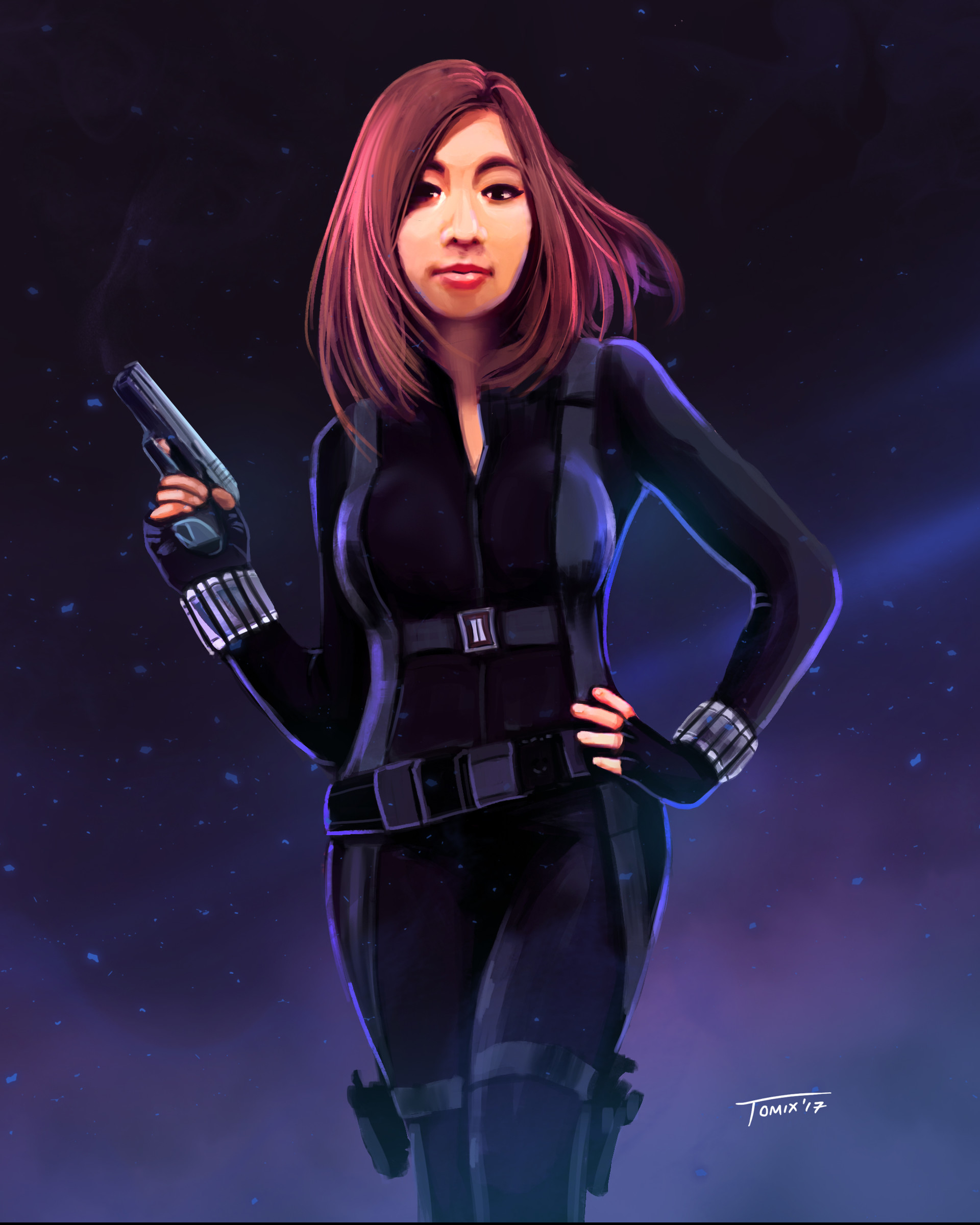 ArtStation - Girlfriend x Black Widow