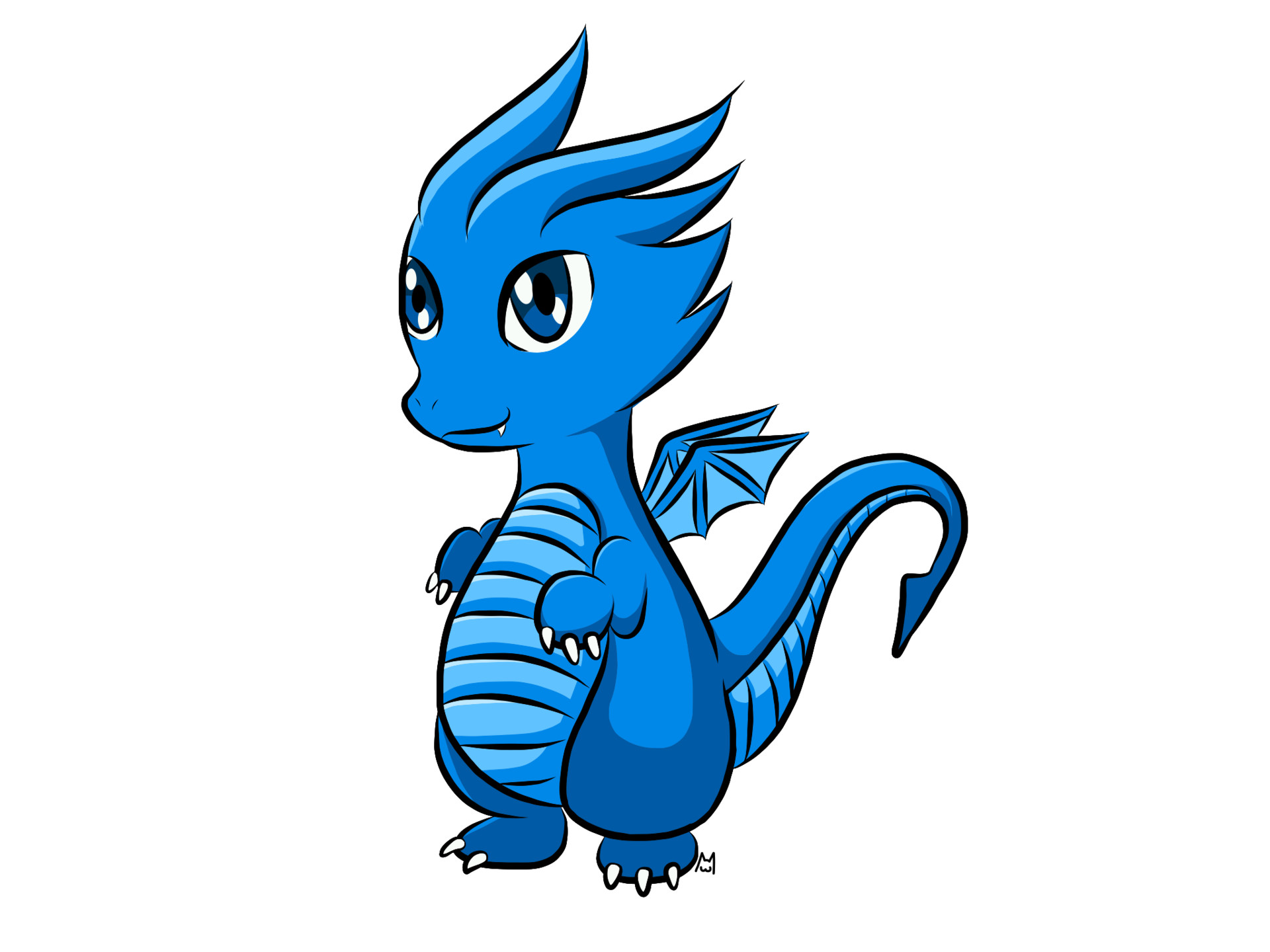 Chibi Tri-Con Dragon by Martha Widjaja : r/AdorableDragons