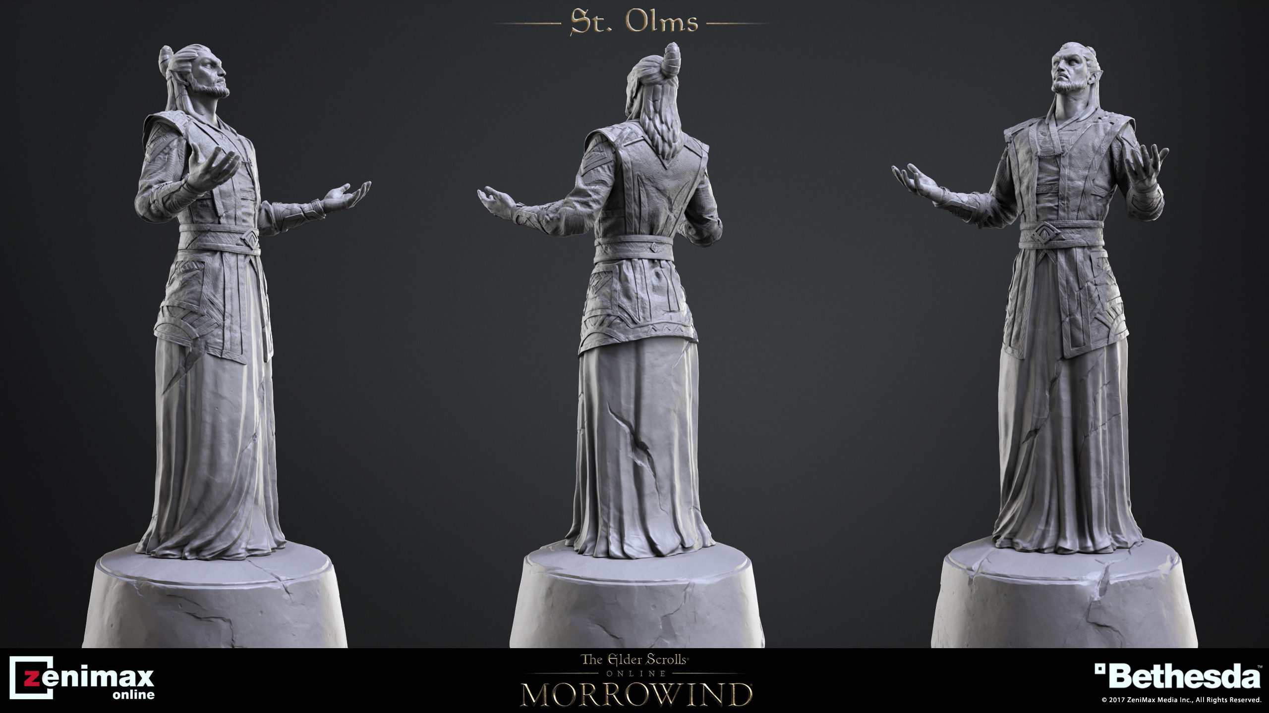 Tim Mrozek - Statue of St. Olms - Vivec City