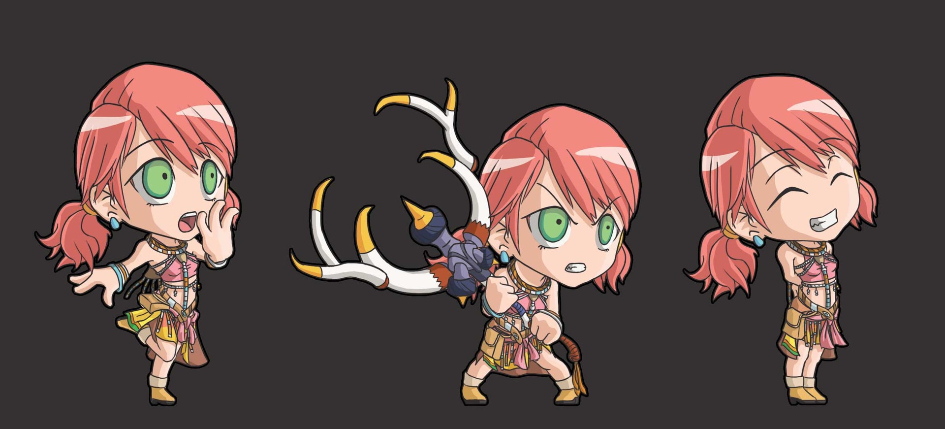 ArtStation - Vanille and Sazh from Final Fantasy XIII