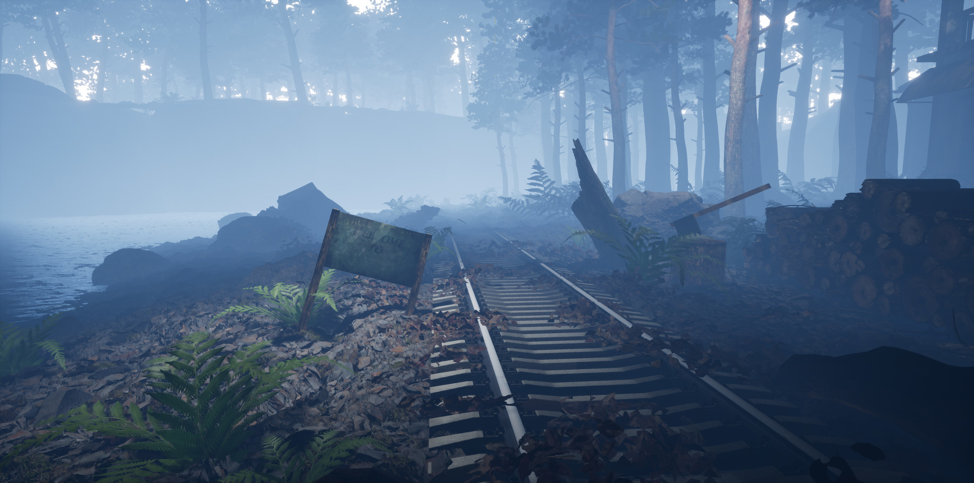 ArtStation - abandoned forest environment #practice