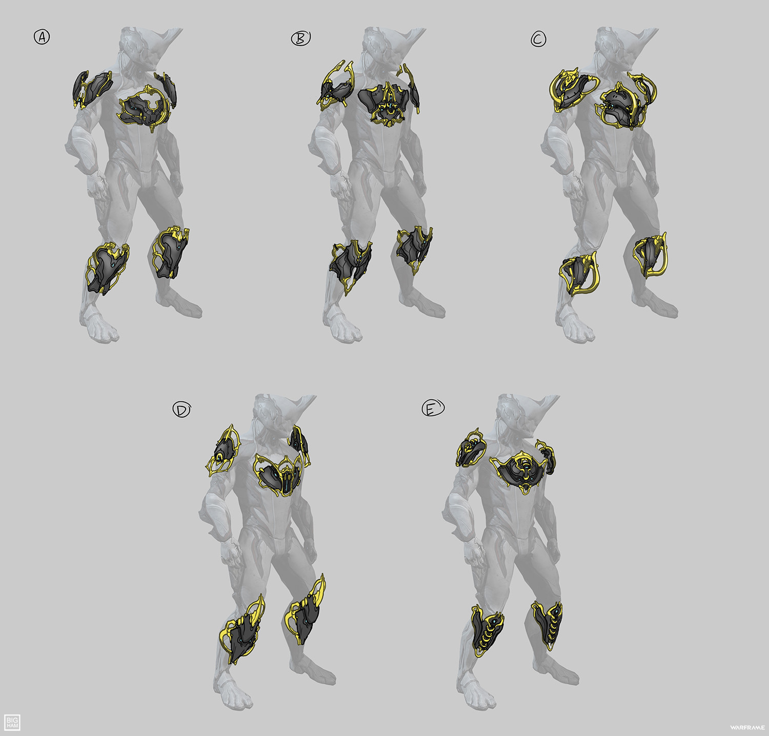 Sean Bigham - Warframe: Prime Armors