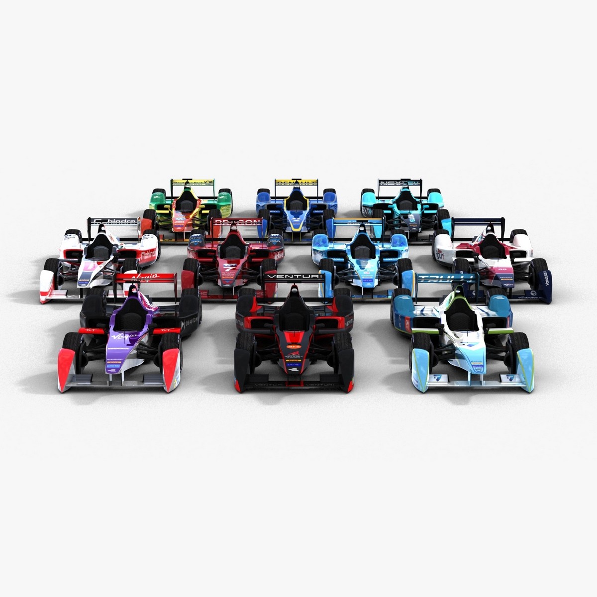 ArtStation - Formula E Teams Pack Season 2015 2016 3D models