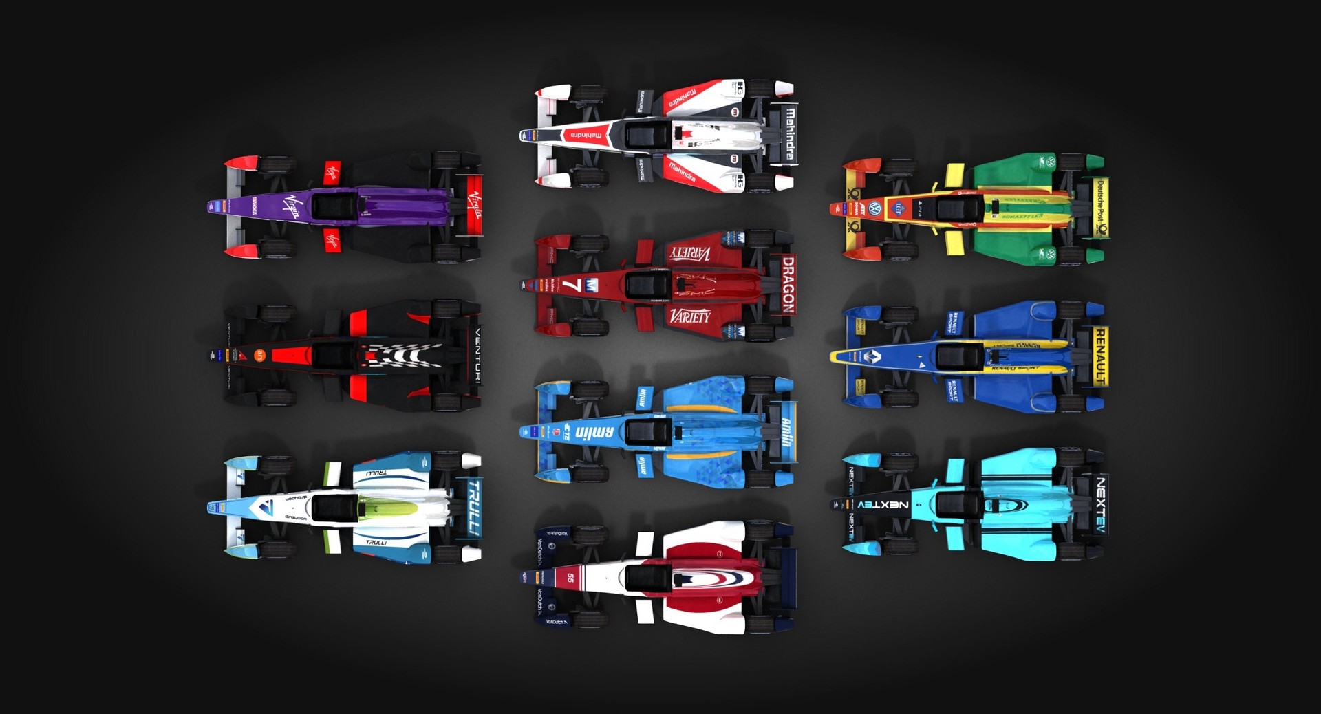 OpticalDreamSoft - Formula E Teams Pack Season 2015 2016 3D models