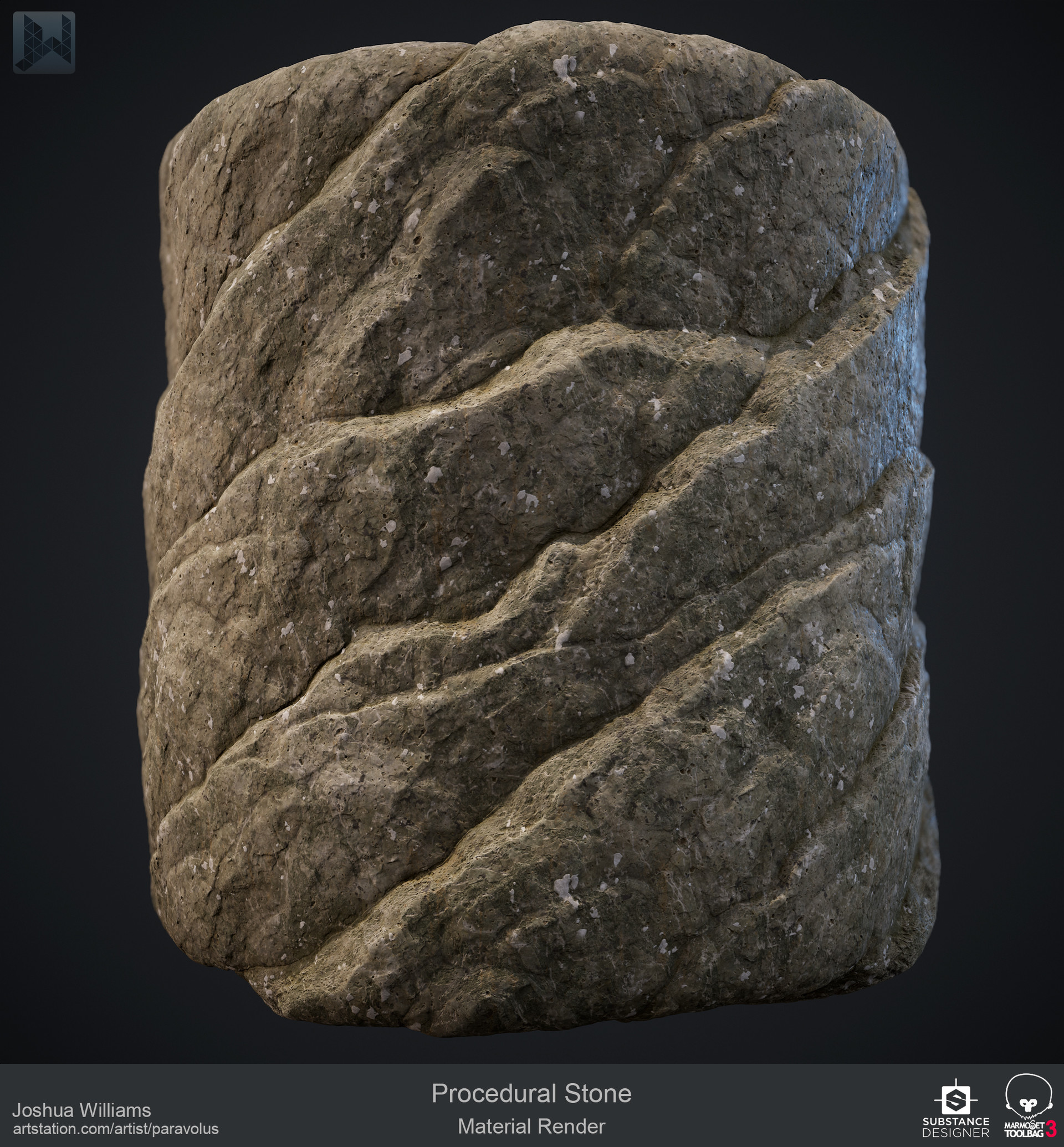 ArtStation - Procedural Stone Material - Substance