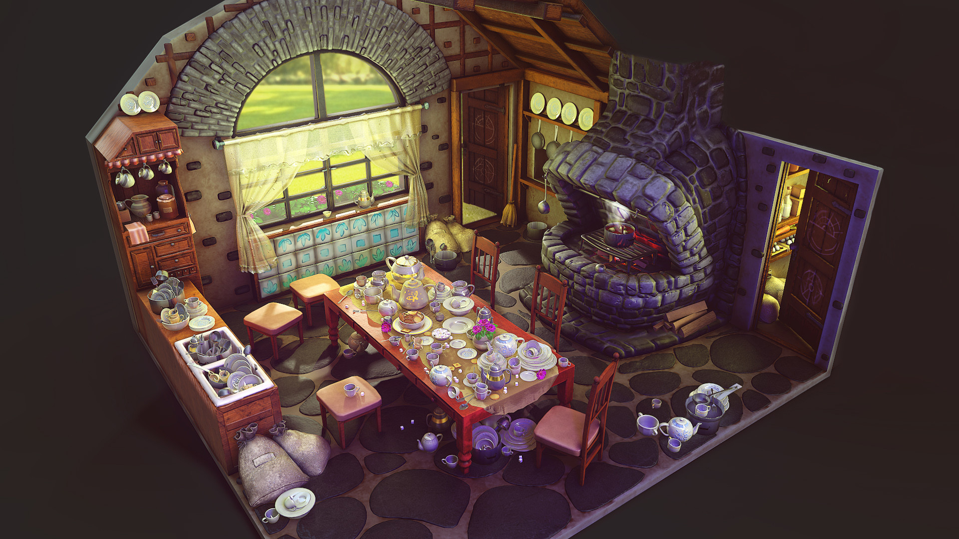 ArtStation - Small kitchen