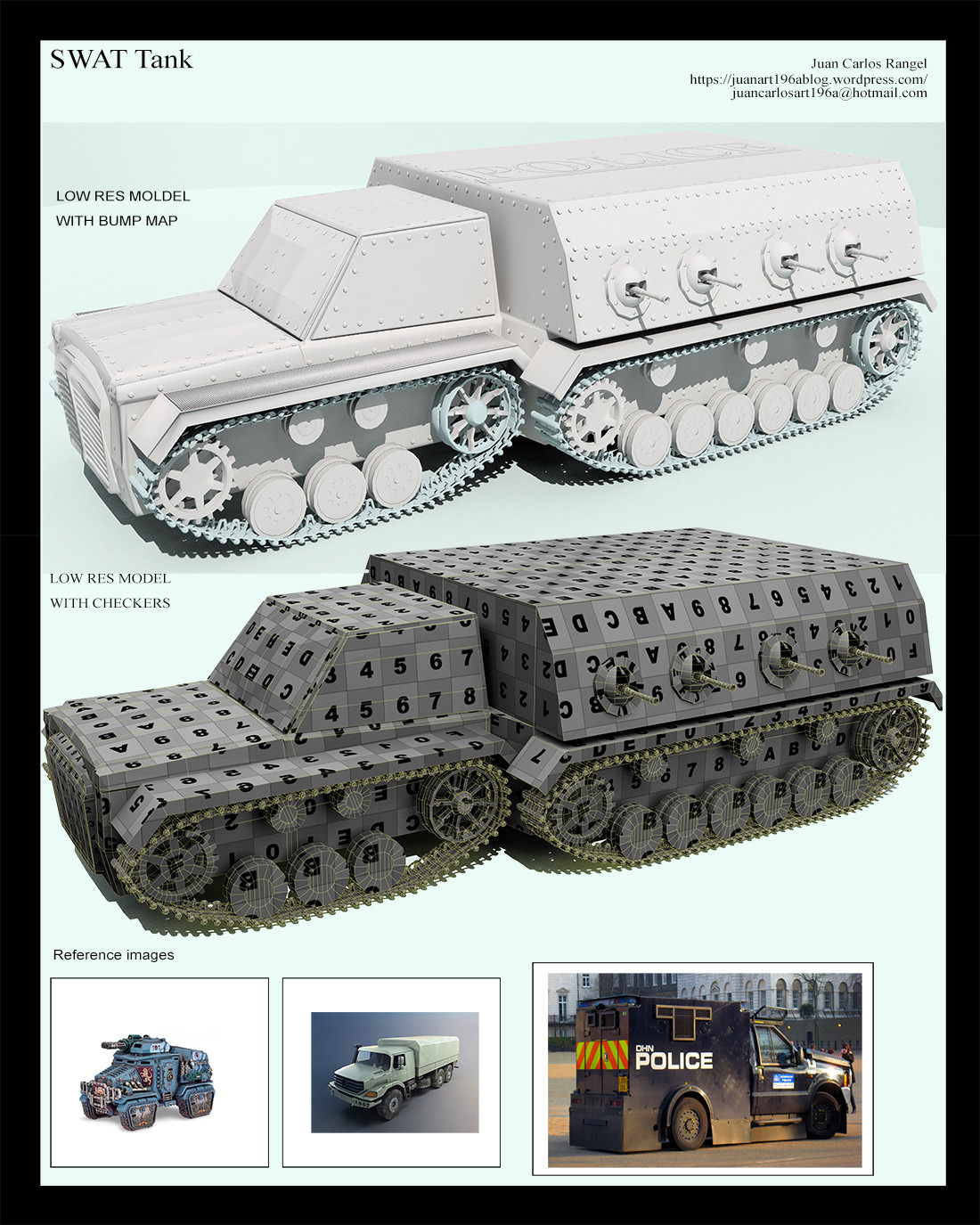 ArtStation - SWAT Tank Low Poly