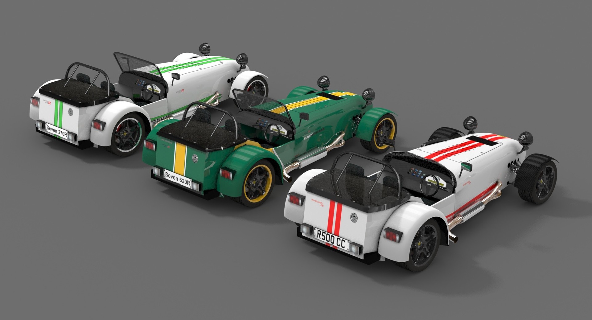 OpticalDreamSoft - Caterham Cars Pack 3D models