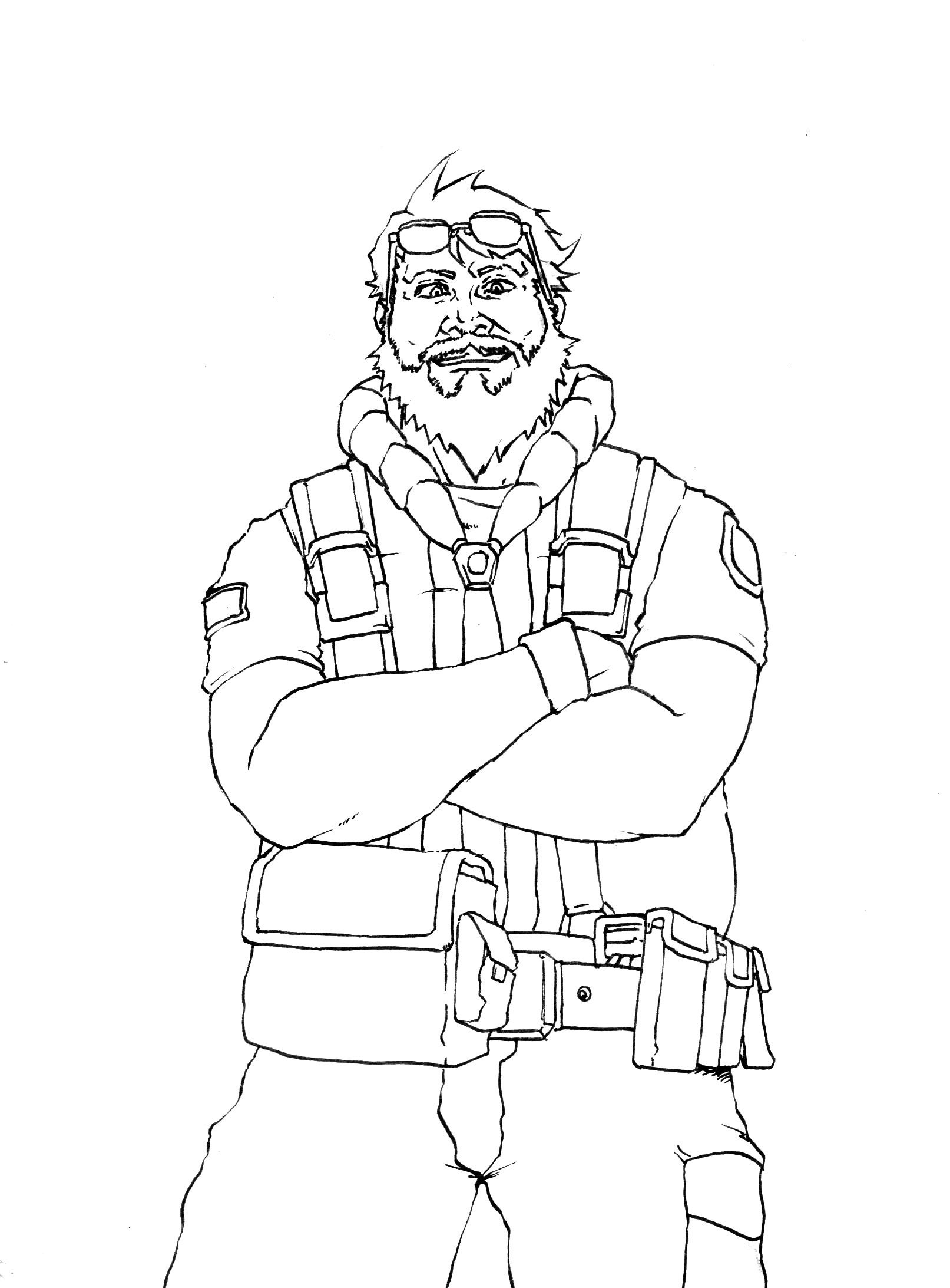 Đức Phạm - Commission Gundam Inspired Character illustration