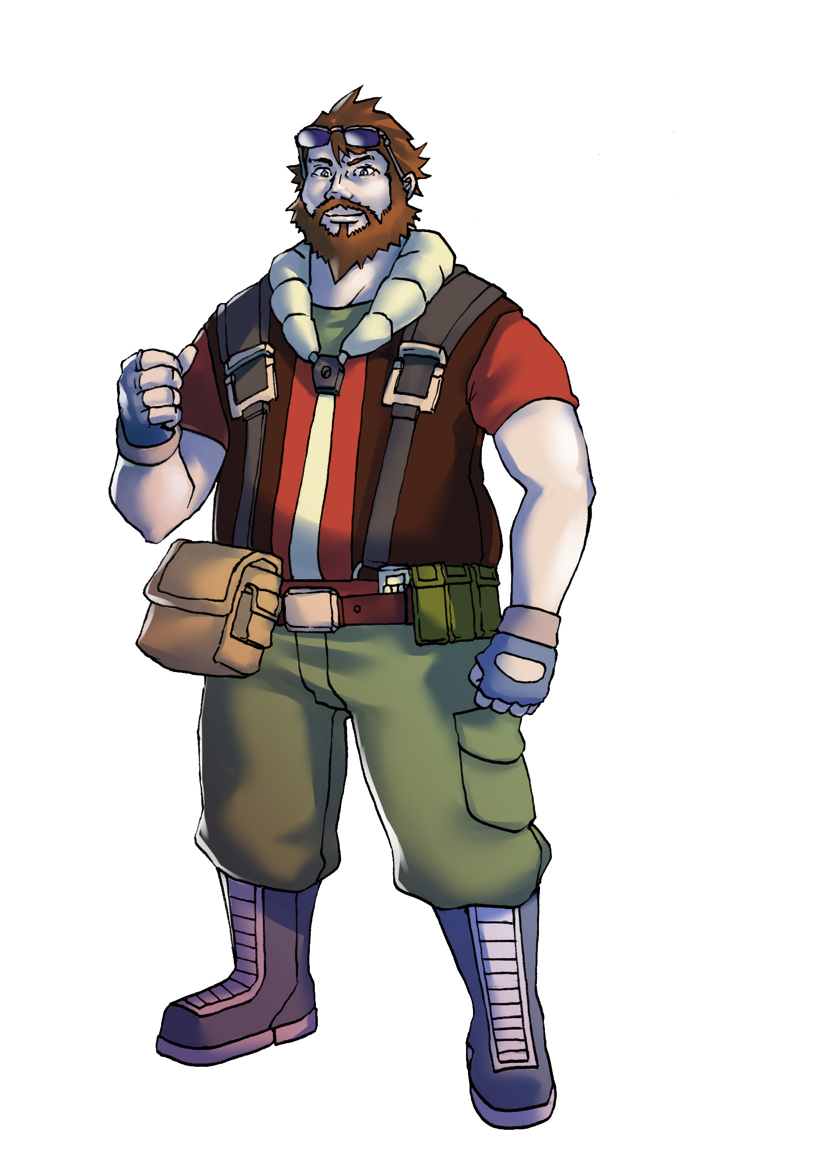 Đức Phạm - Commission Gundam Inspired Character illustration