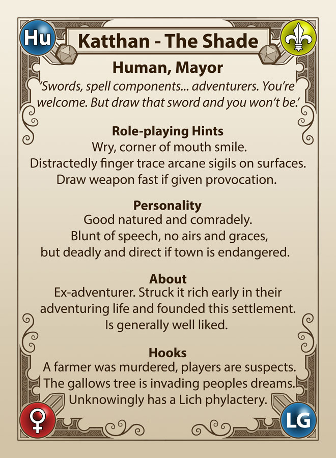 Michael Fitzhywel - NPC Project: Villagers and Townsfolk