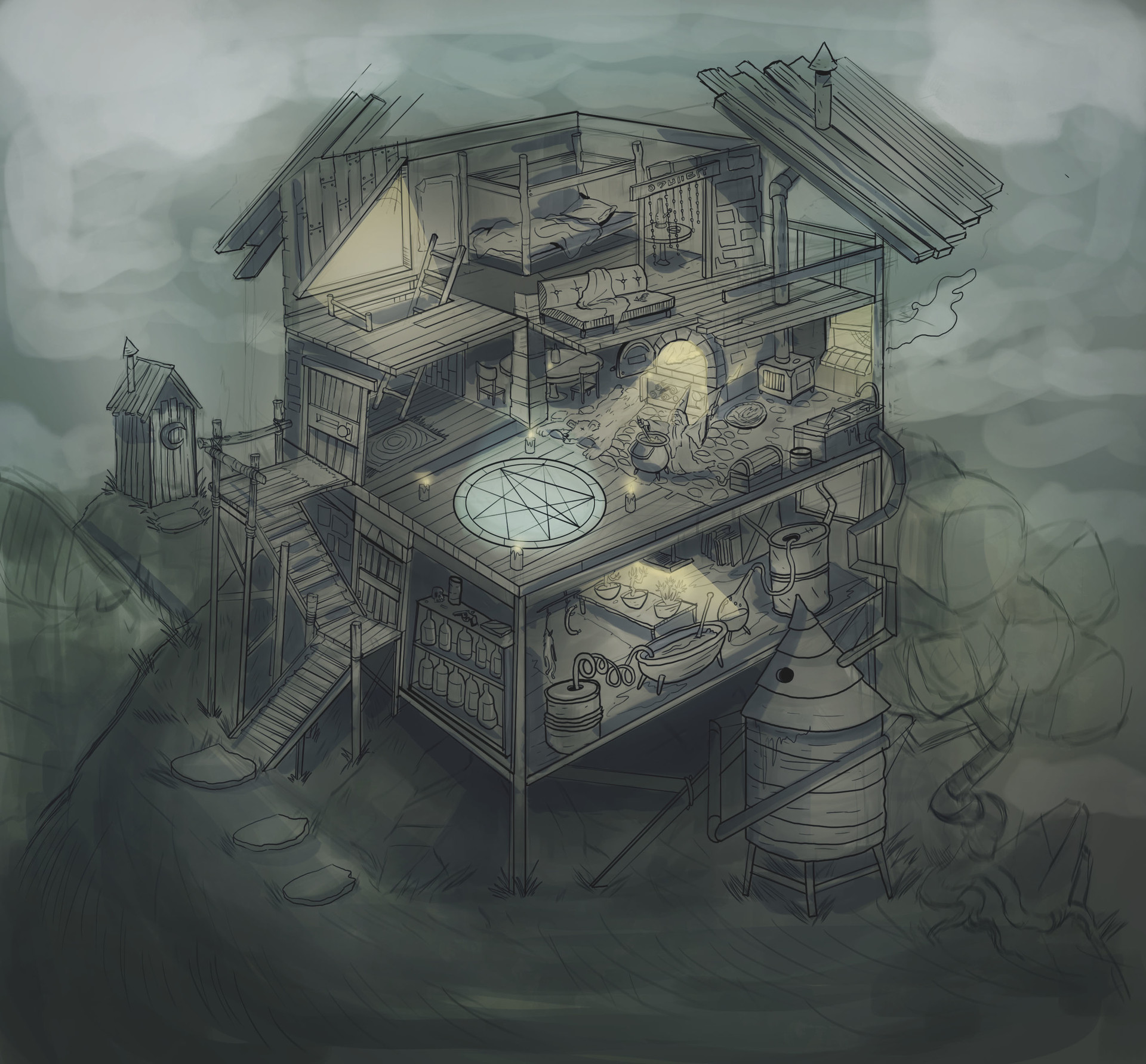 ArtStation - Filthy Wizard Shack