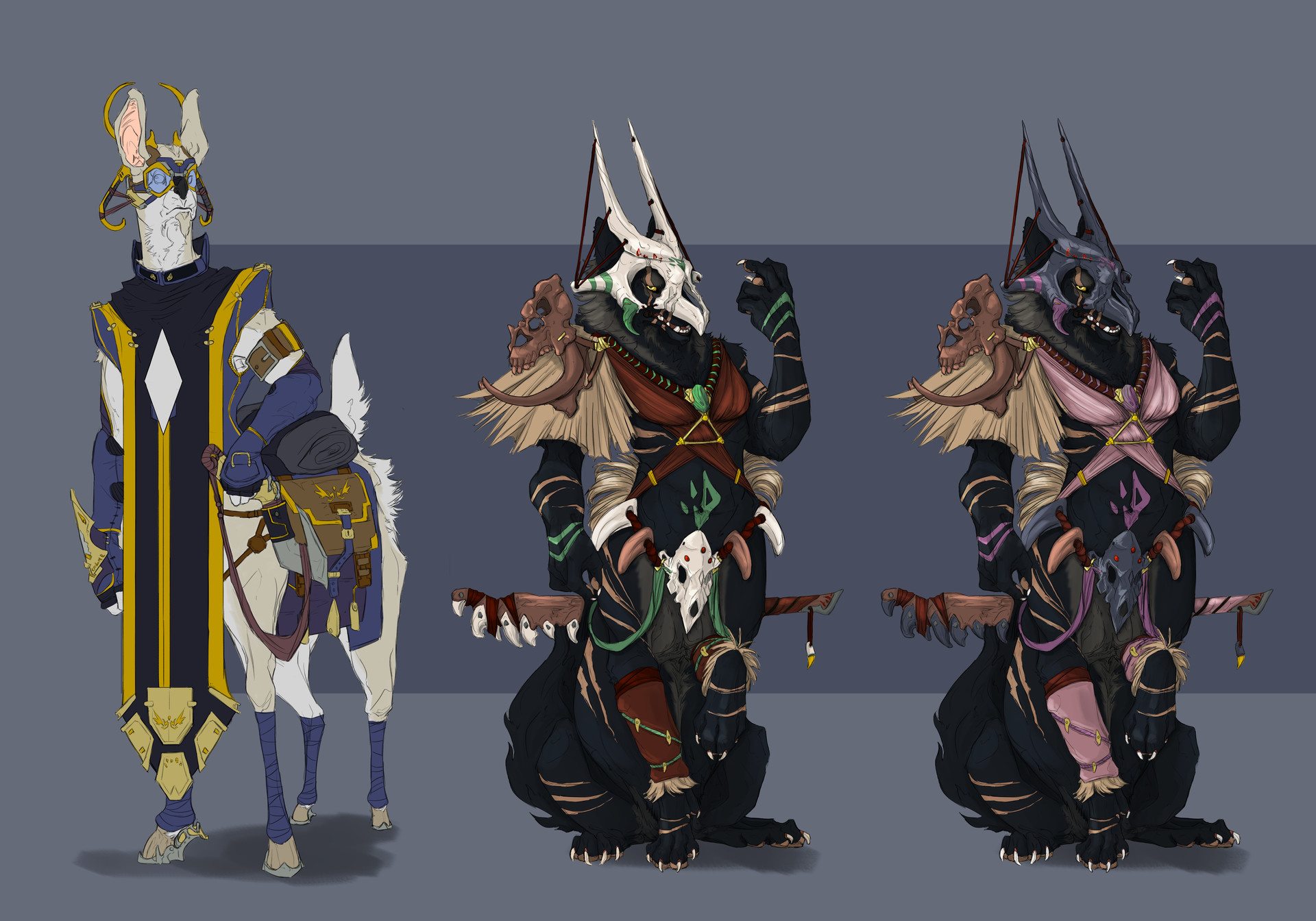 ArtStation - Dasu and Thu'al Concepts