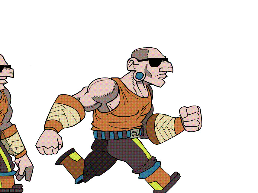 ArtStation - Game character run cycle