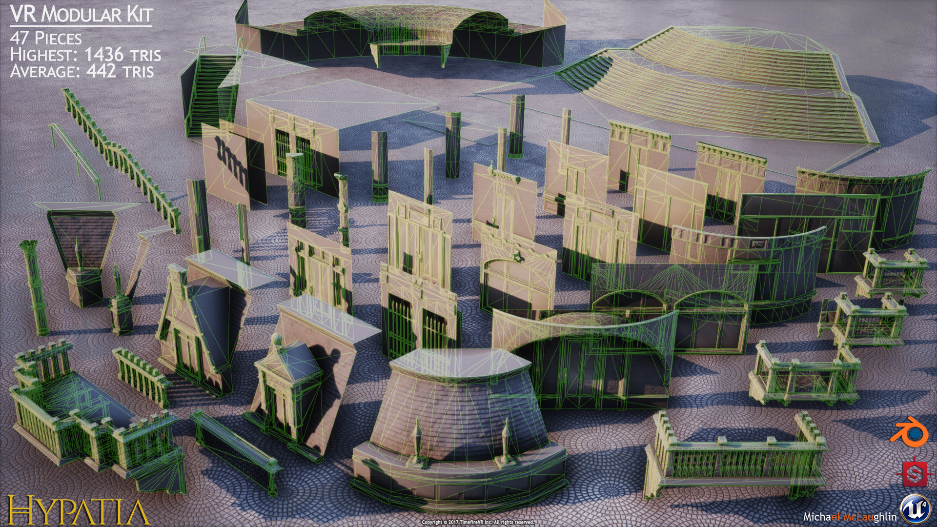 Mike McLaughlin - VR Exterior Modular Kit - Hotel Hypatia