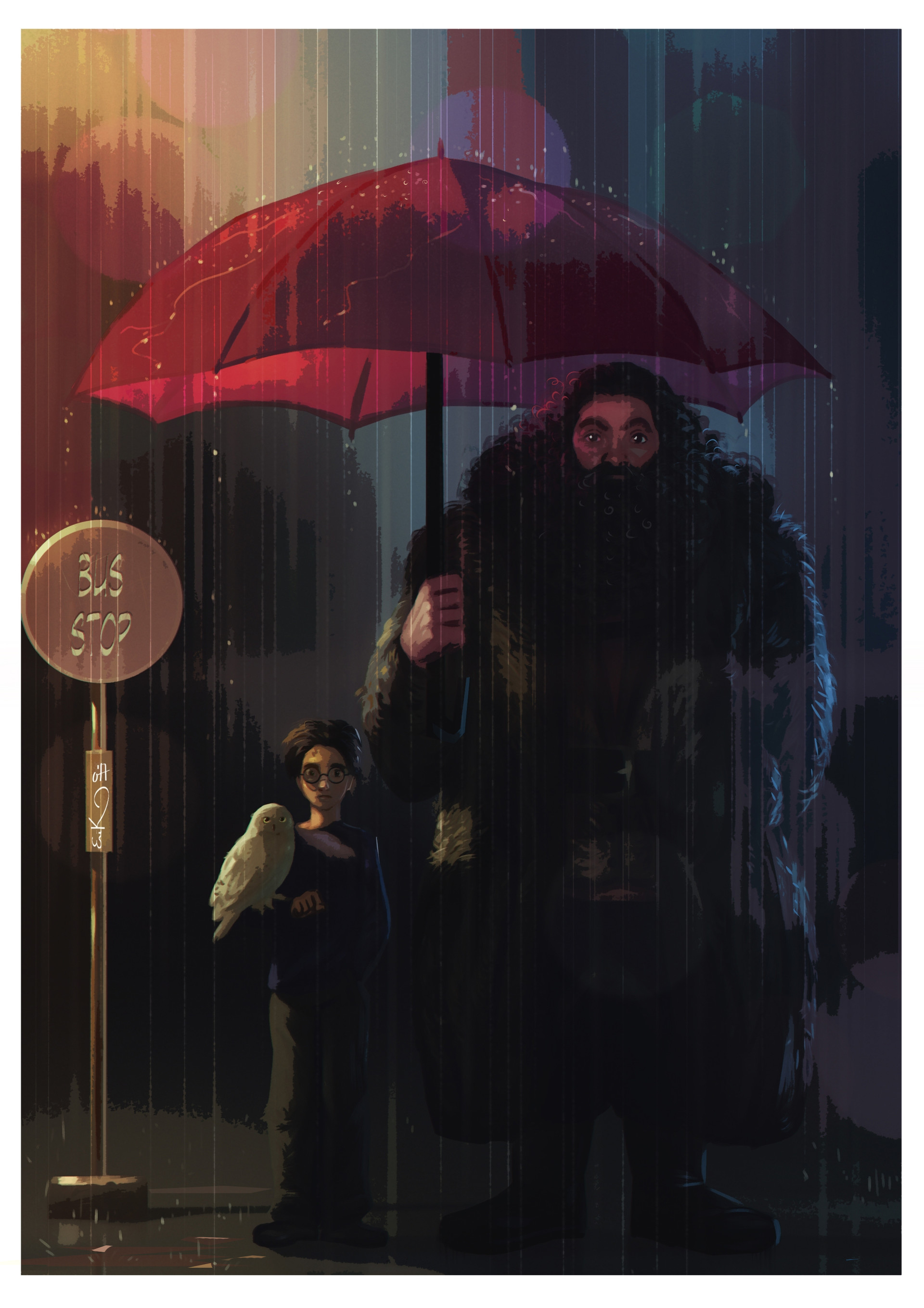 My neighbour Hagrid, by Erik Rábago : r/ImaginaryHogwarts