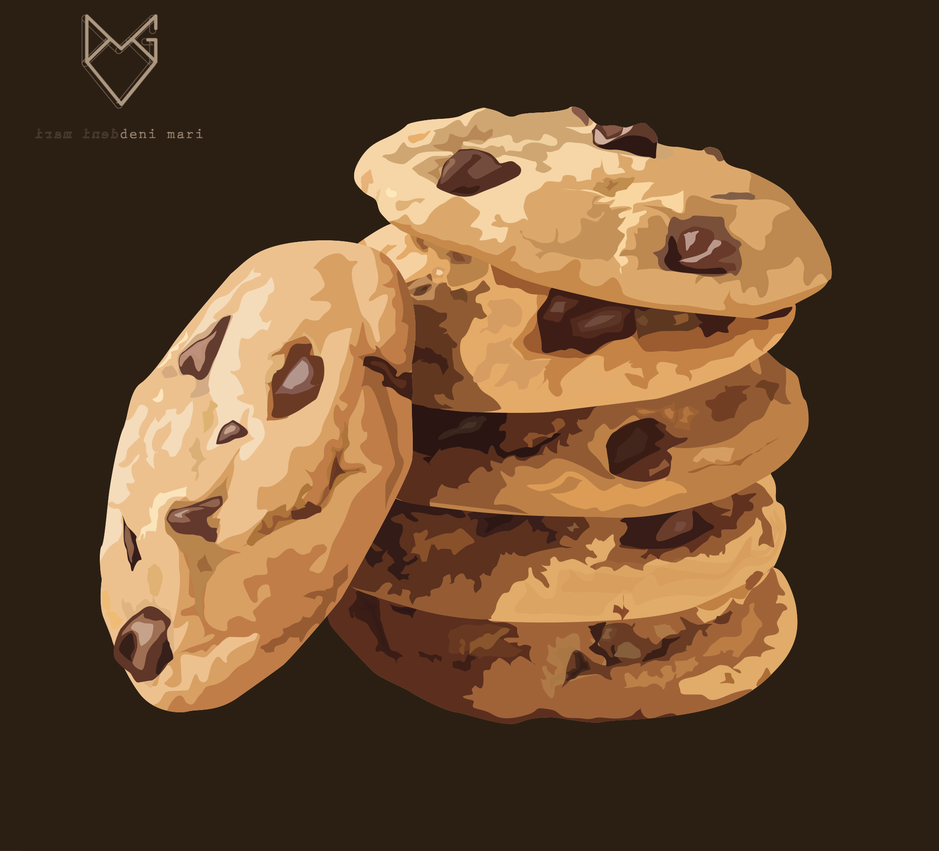 ArtStation - Chocolate Chip Cookie