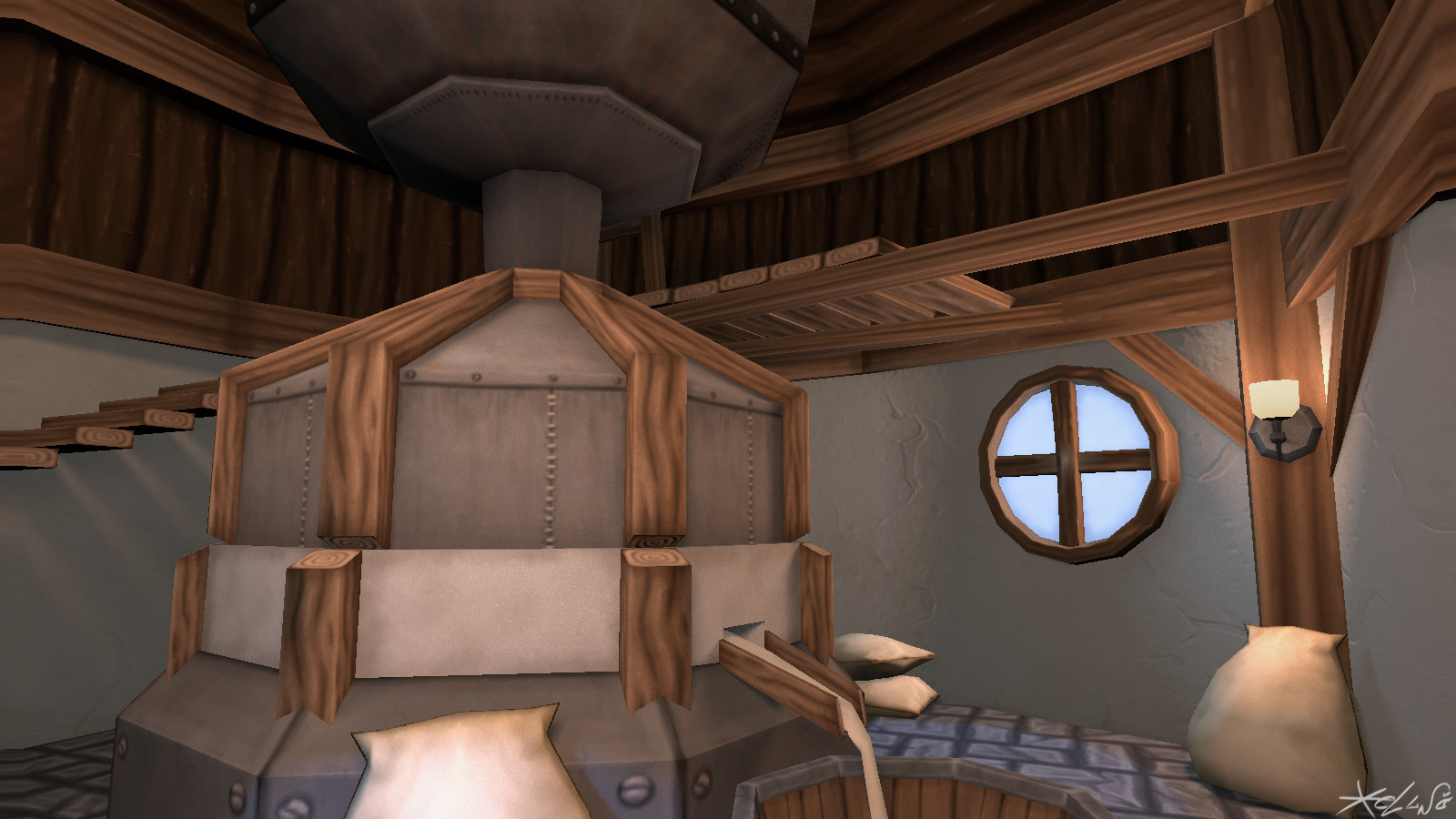 medieval windmill interior