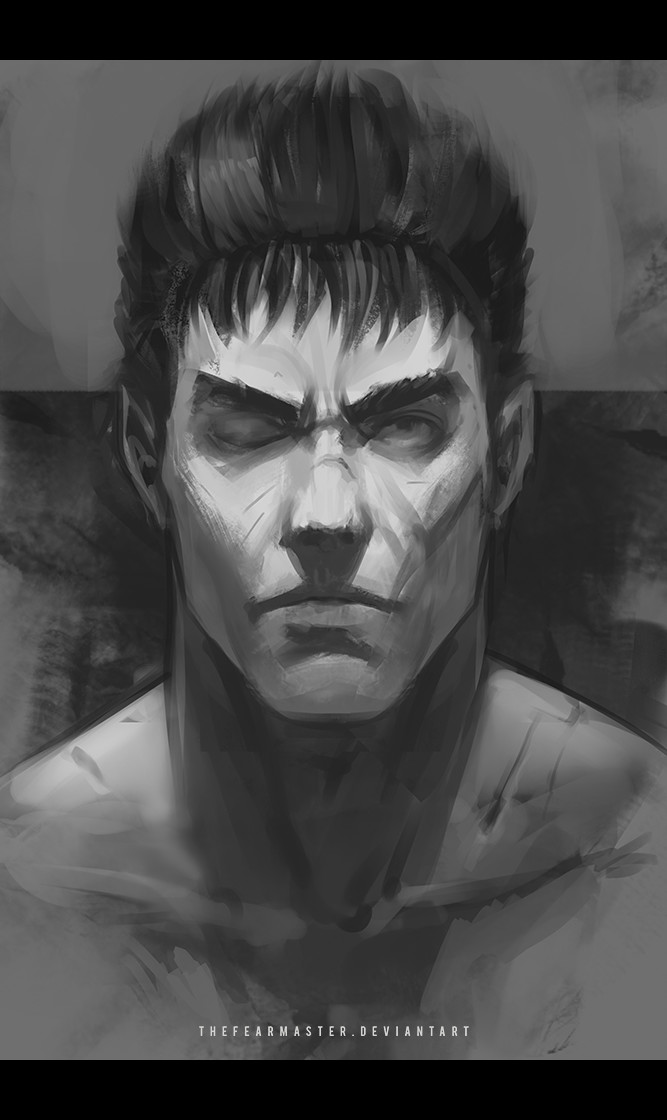 ArtStation - Guts portrait sketch