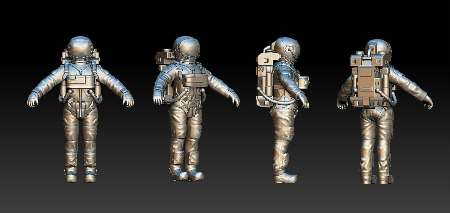Astronauts 3d