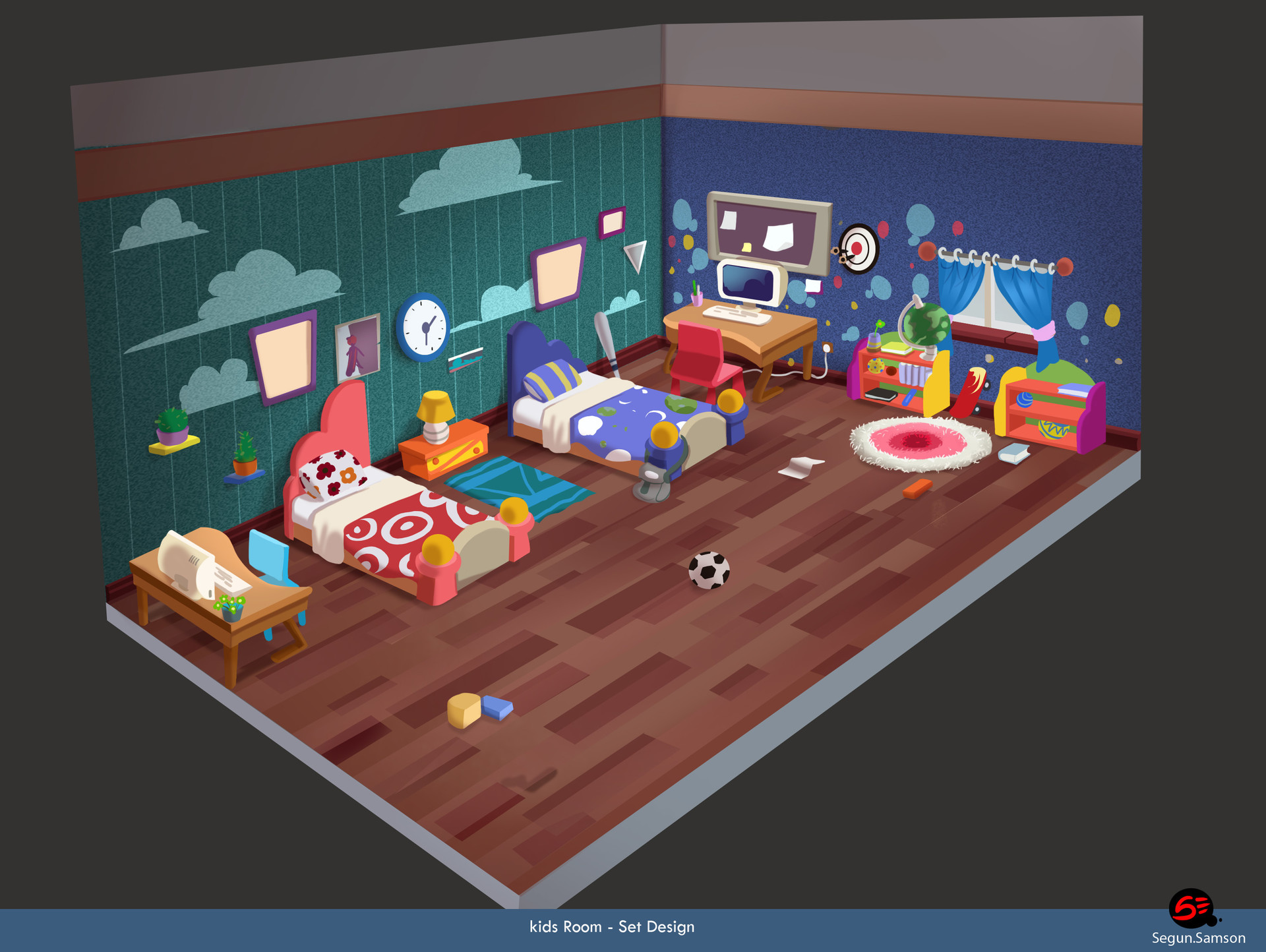 ArtStation - KIDS room set design