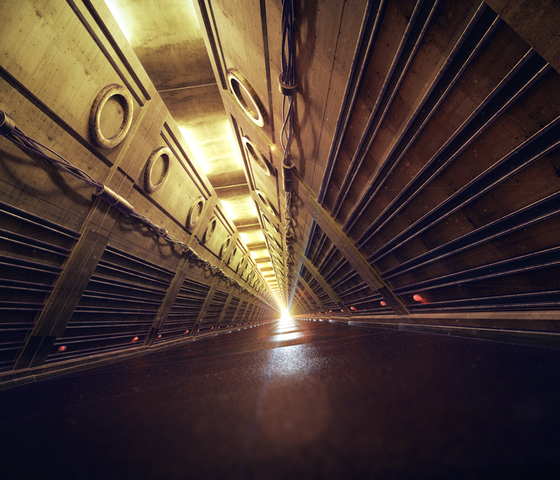 ArtStation - tunnel, rats eye view