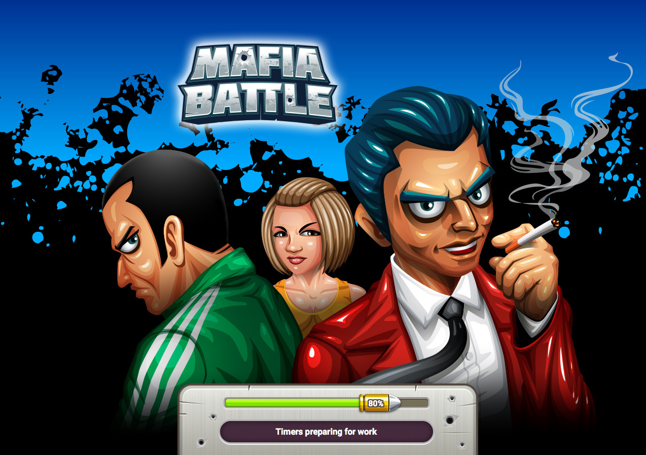 ArtStation - MAFIA BATTLE Loading Screen 08
