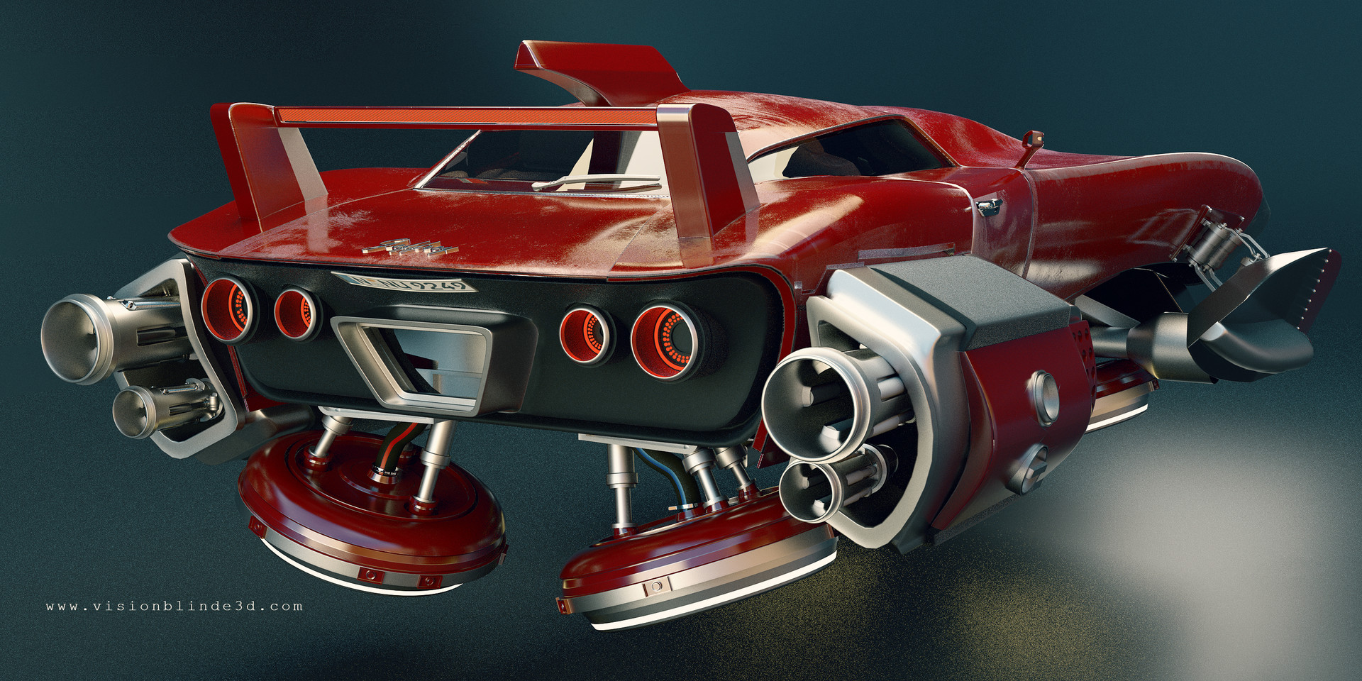 ArtStation - Super Camaro Flying