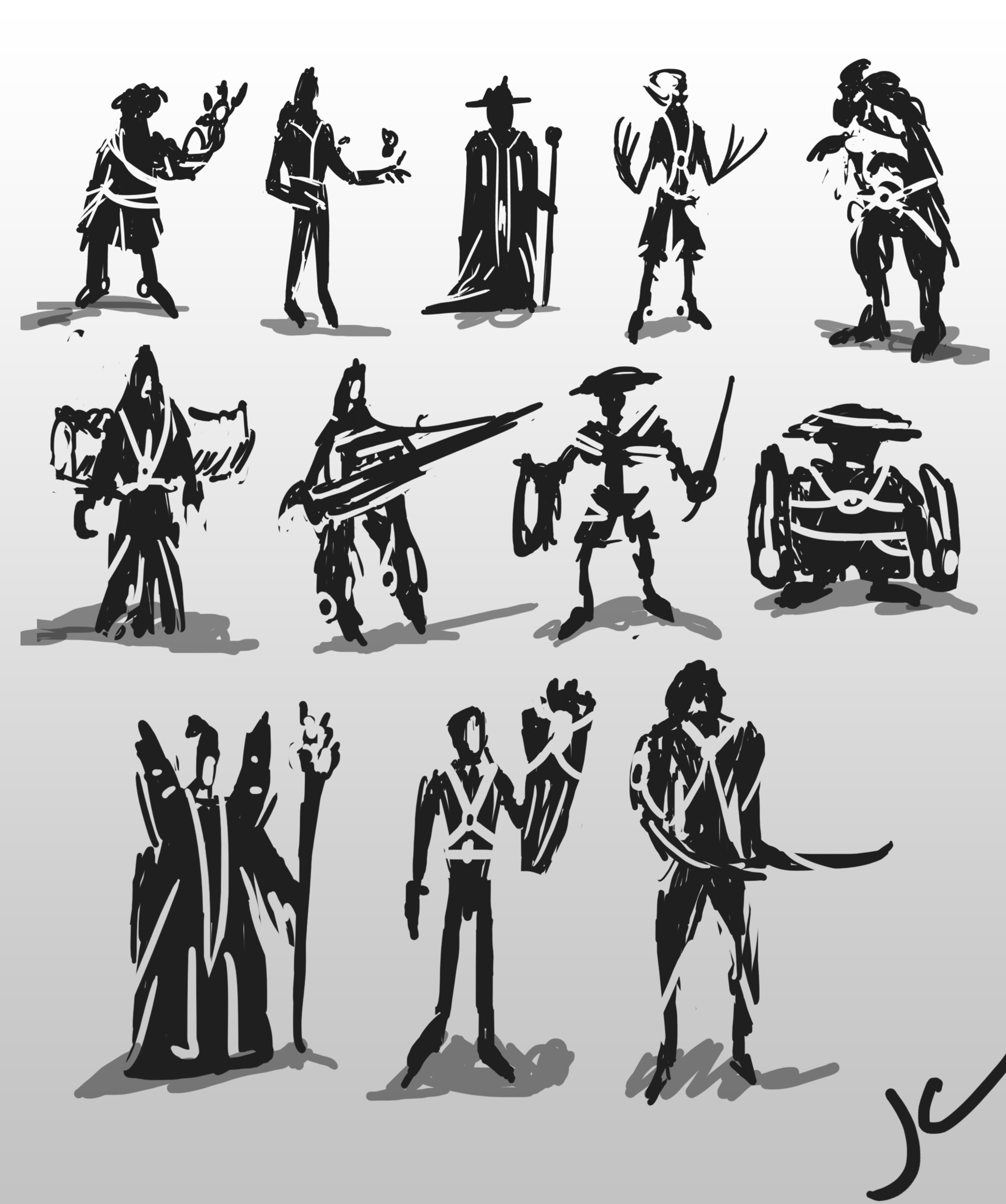 ArtStation - Character Design Thumbnails