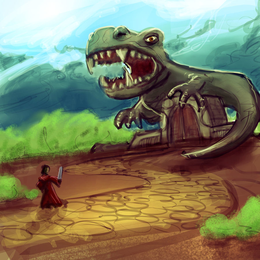 ArtStation - Dinosaur Guard