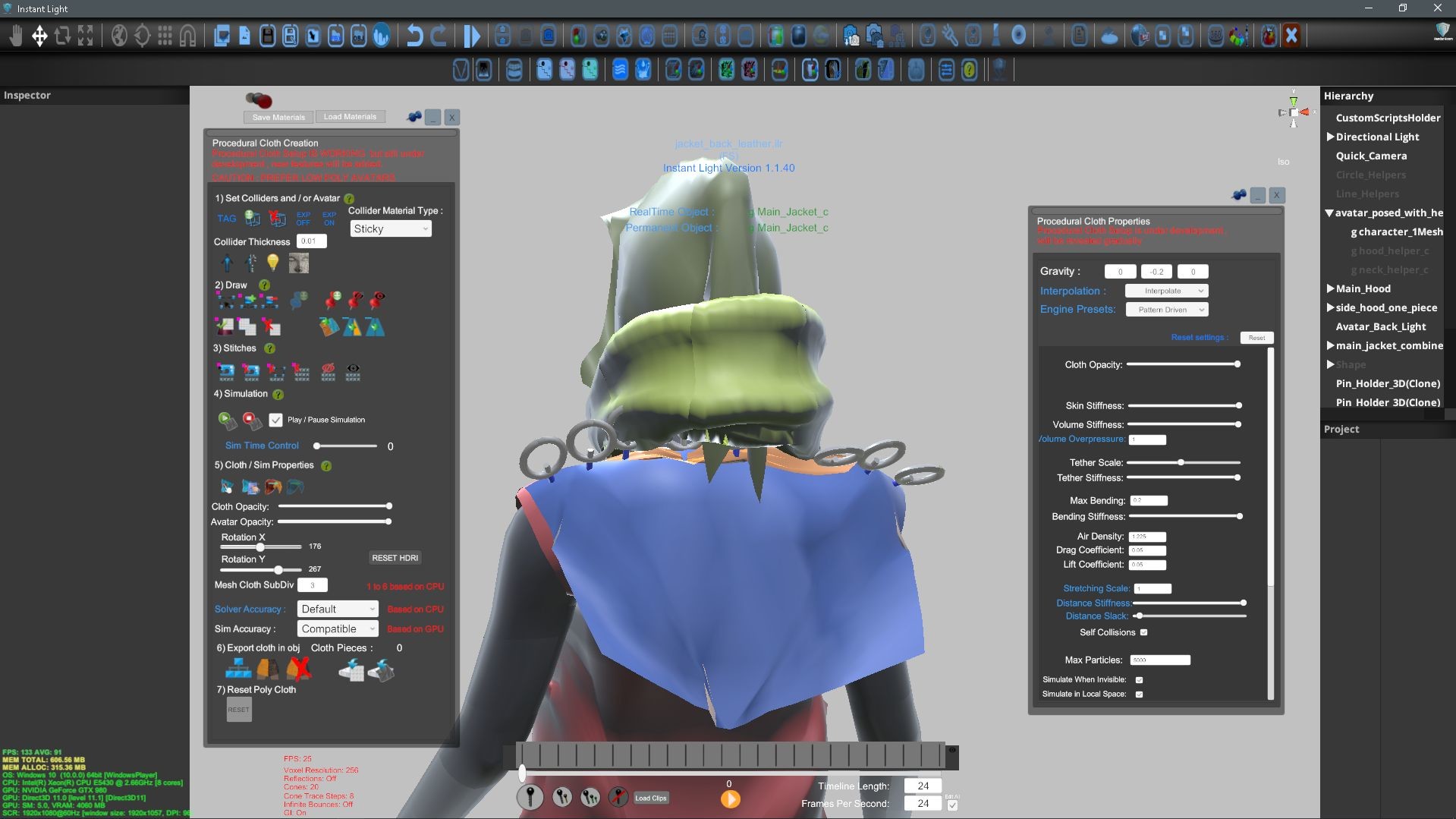 Michael Bitsakis - Procedural cloth simulation with Instant Light and ...