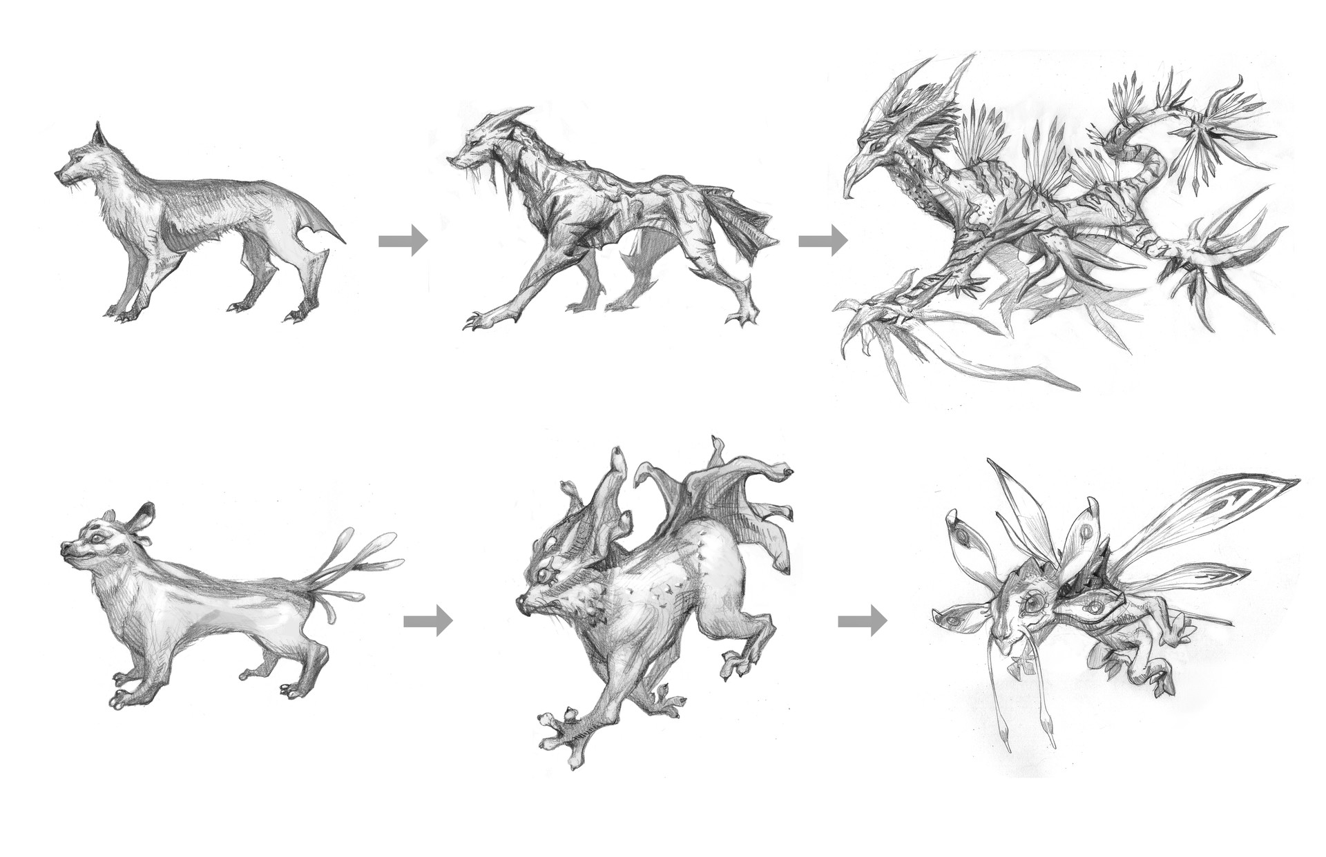 ArtStation - future human &dog sketches.