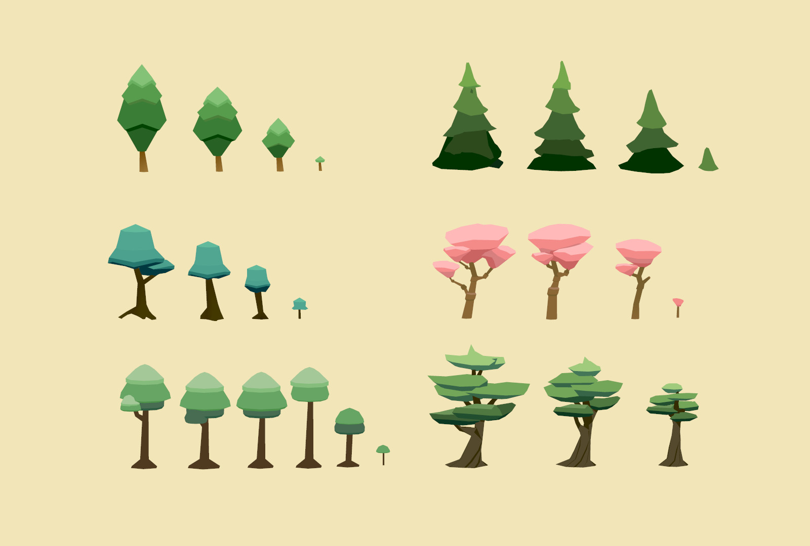 Vertex Cat - Vertex color trees set