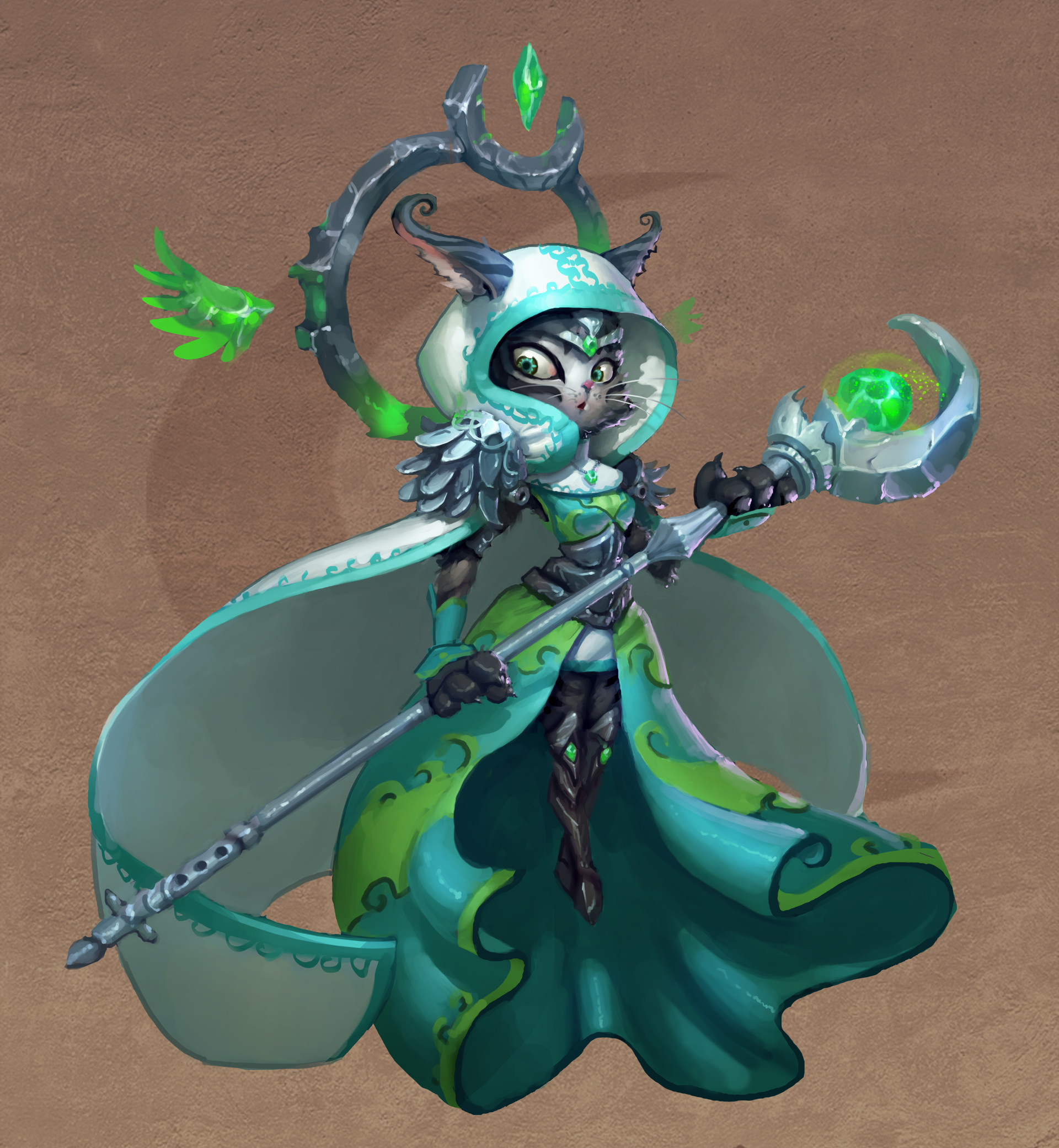 ArtStation - Cat Priestess