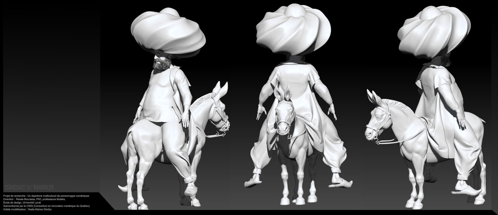 ArtStation - Mulla Nasrudin character design