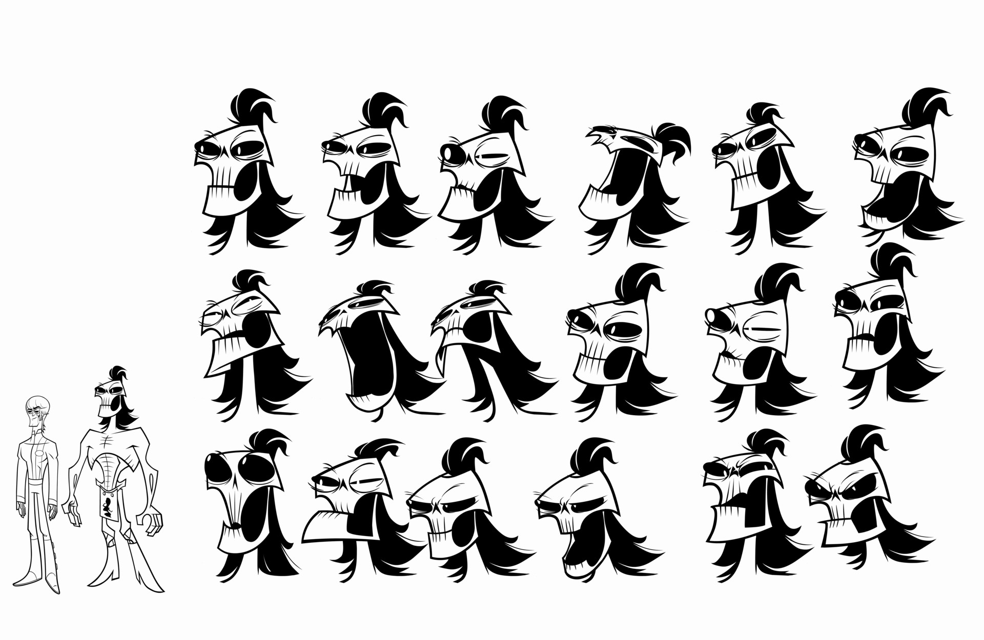 ArtStation - Skeleton dude Concept Design, Rotation, Poses, Expressions ...