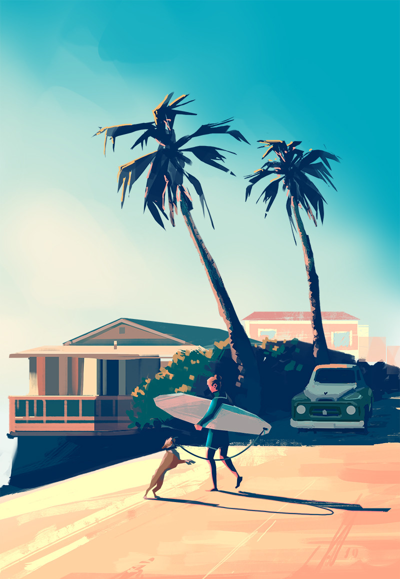 ArtStation - Surfer Girl