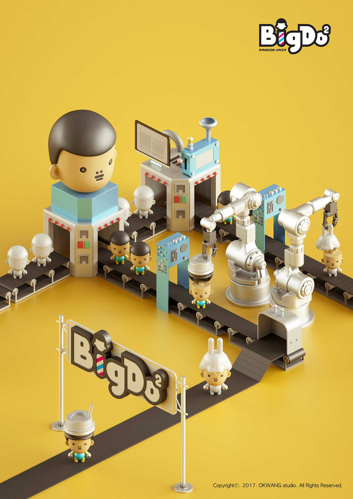 ArtStation - simple style 3d illustration