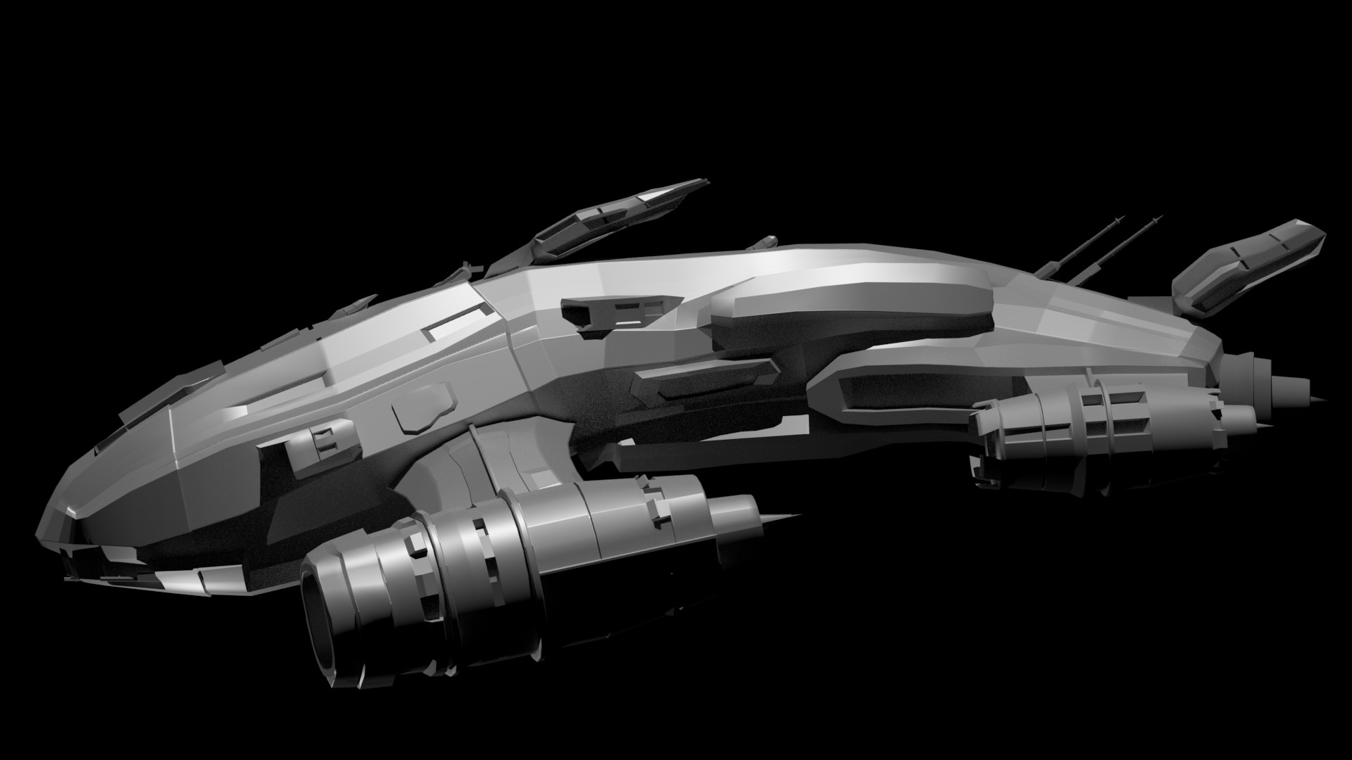 ArtStation - Thruster Spaceship