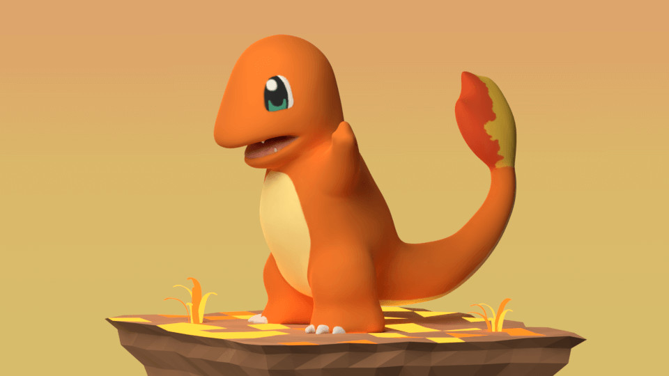 ArtStation - Pokemon 02: Charmander