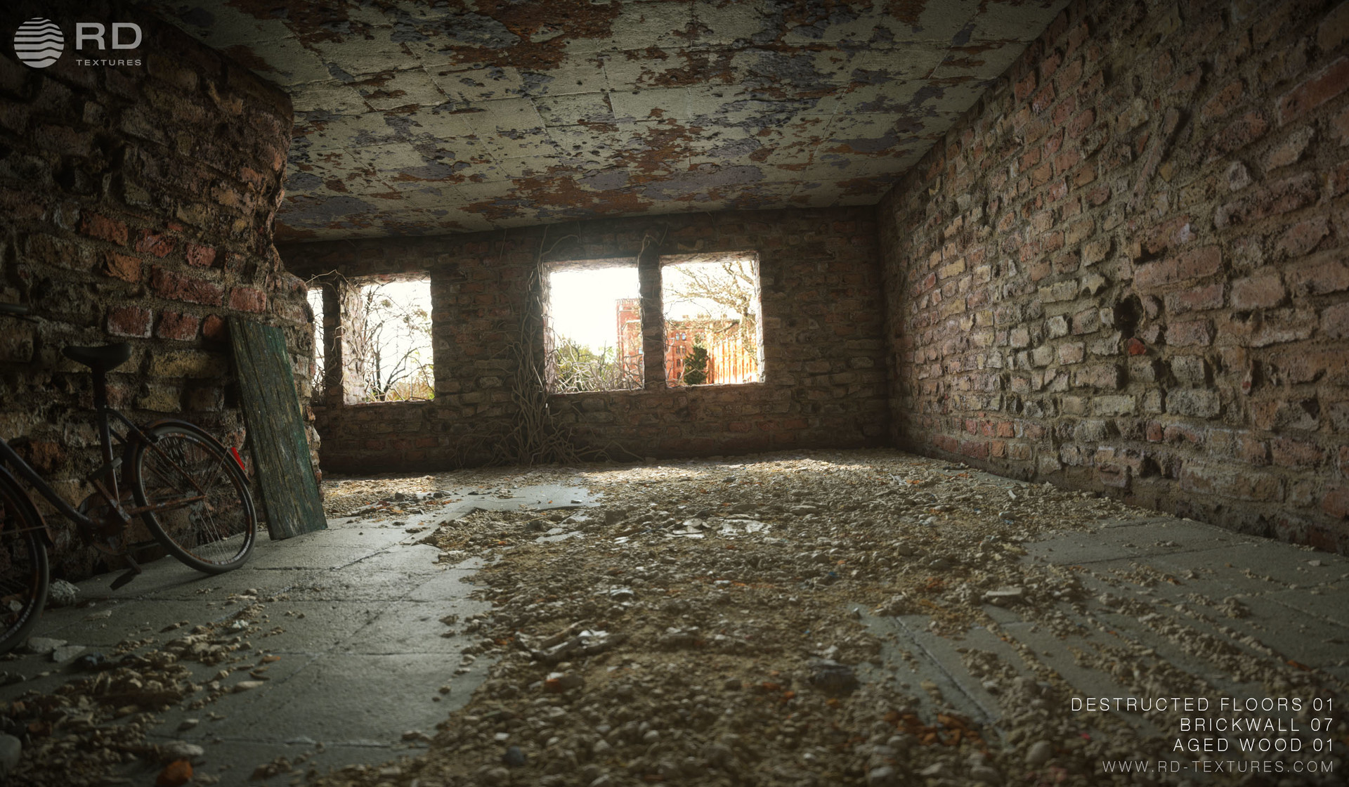 ArtStation - Destructed house