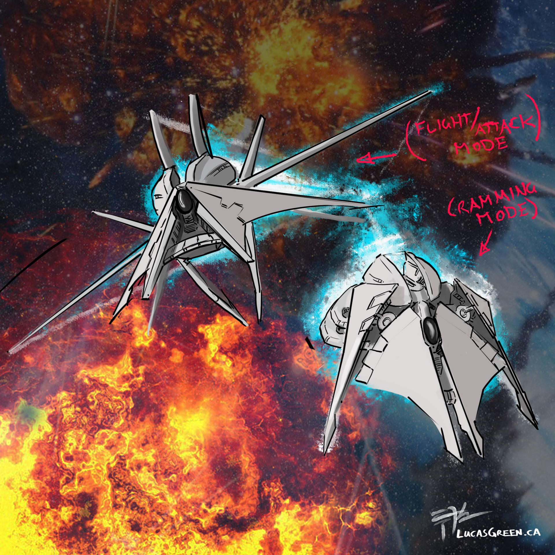 Lucas Green - The Switchblade (Fighter Concept)